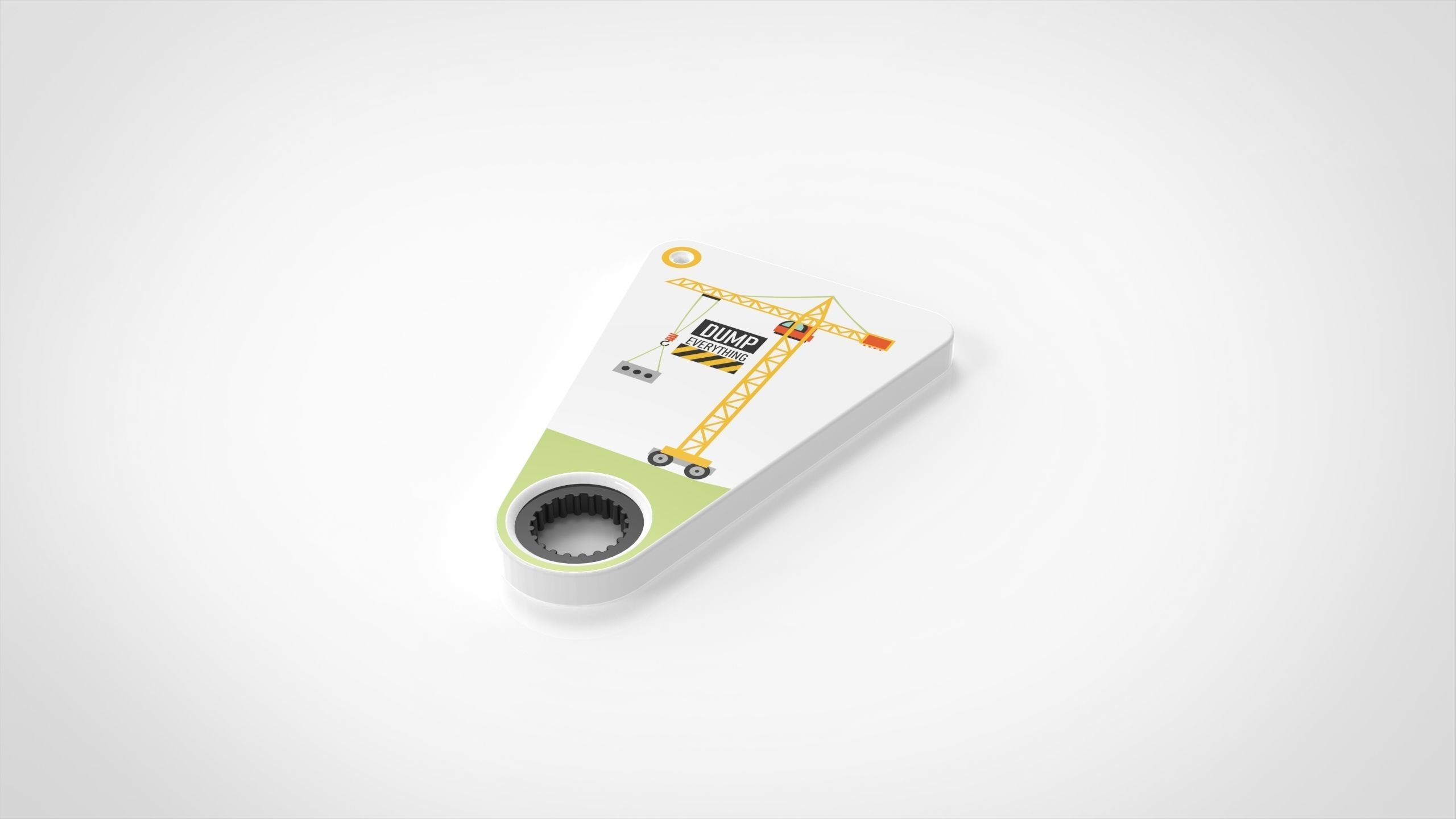 Crane Spinner Keychain 3D model 3D printable | CGTrader