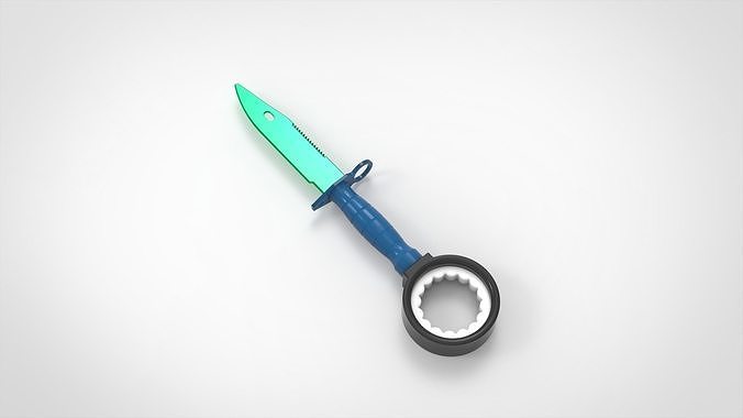 M9 Knife Spinner Keychain 3D model 3D printable | CGTrader