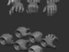 Gloved Hands Set of 6 - Hands for Action Figures 3D model 3D printable ...