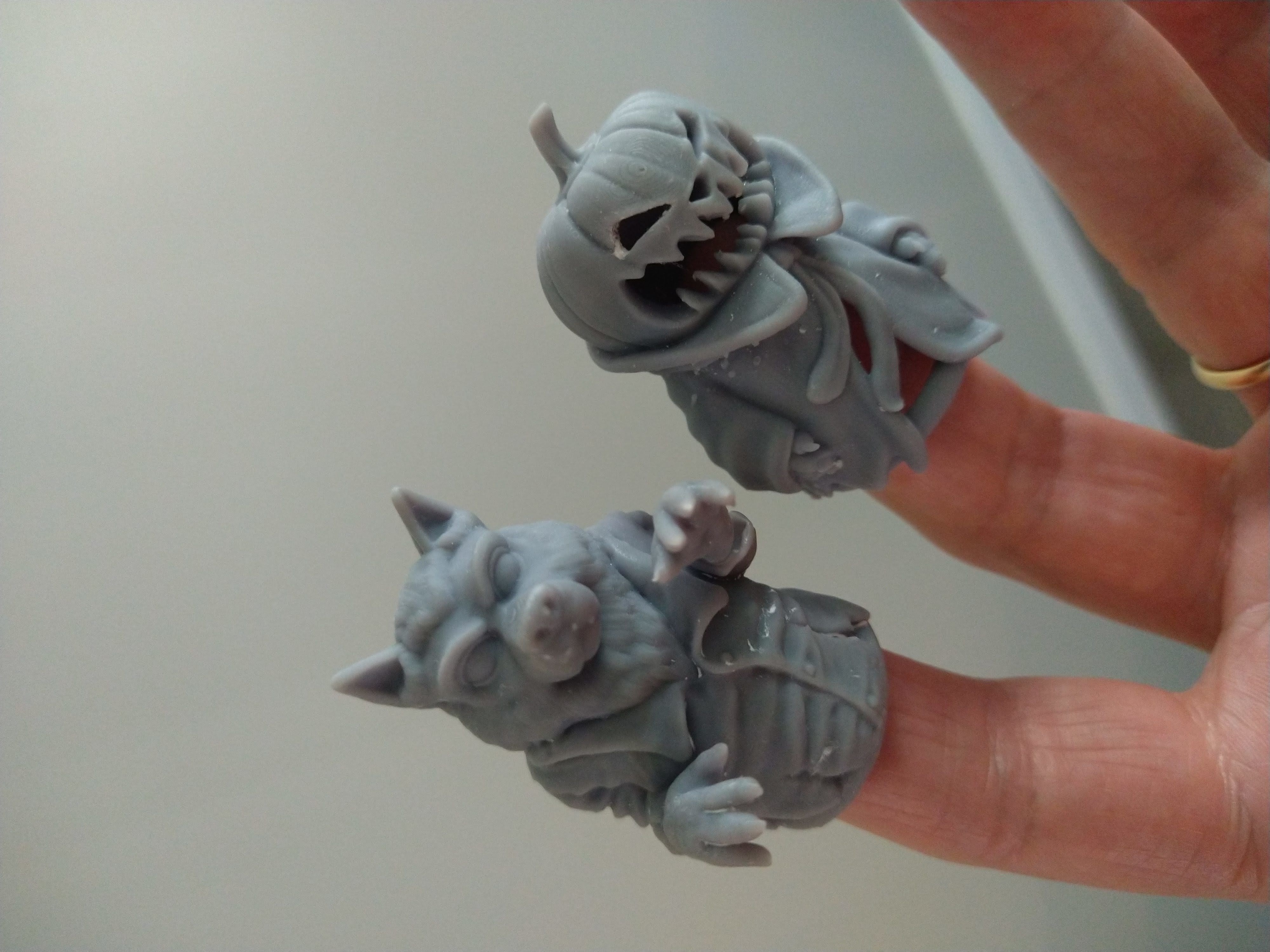 Finger Puppet - Werewolf 3D model 3D printable | CGTrader