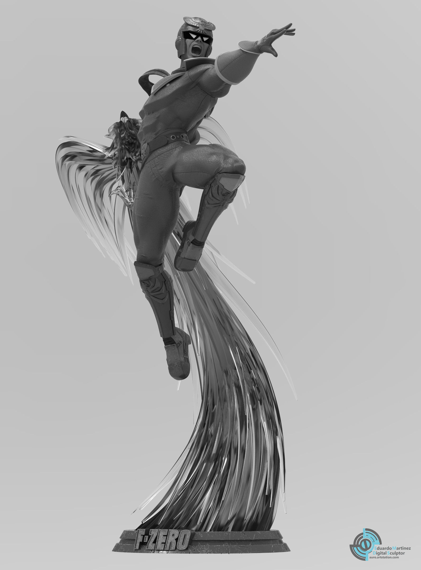 Captain Falcon ready to 3d print 3D model | CGTrader