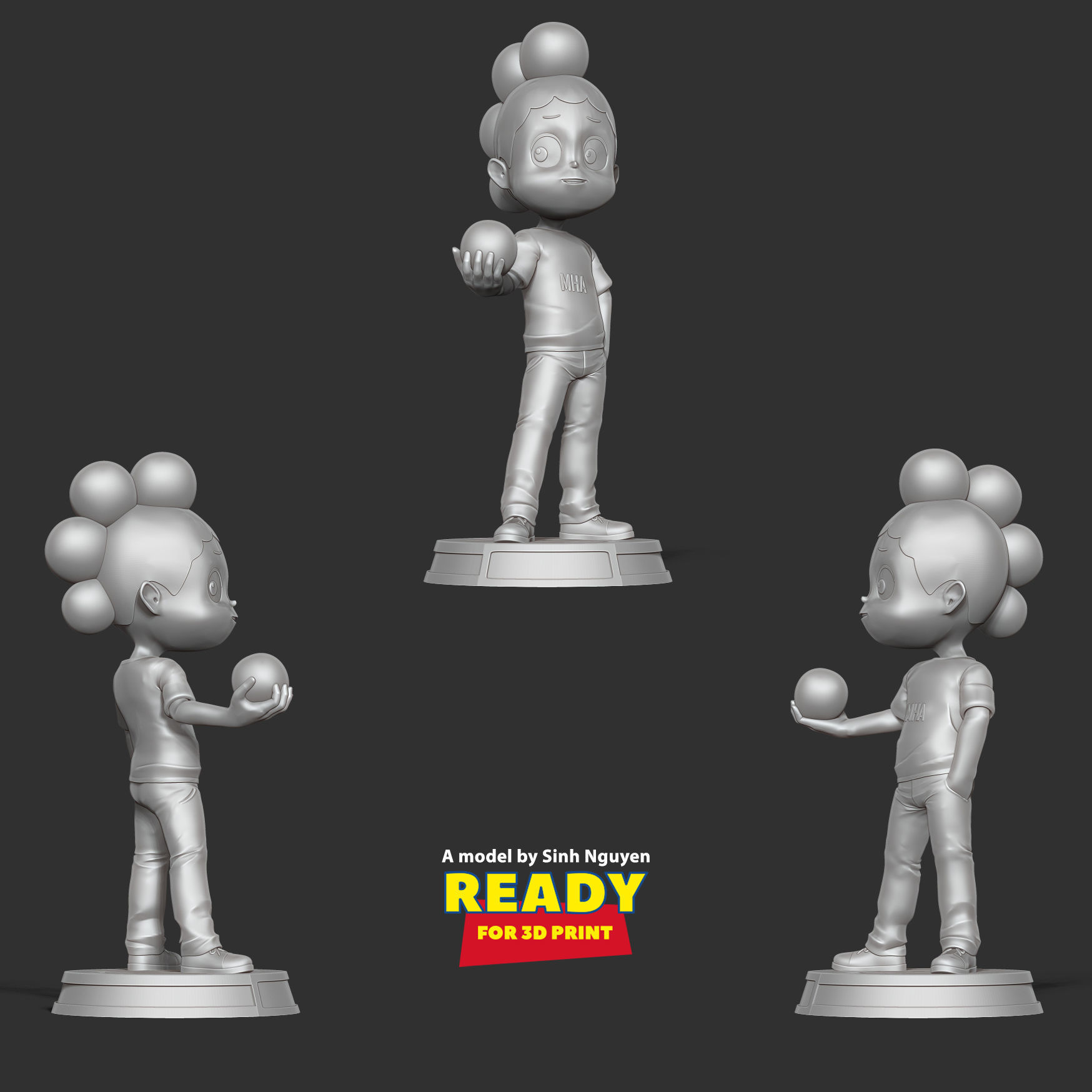 Minoru Mineta Fanart 3D model 3D printable | CGTrader