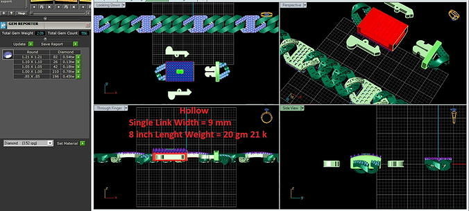 Cubic Diamond Chain 55 3D model 3D printable | CGTrader