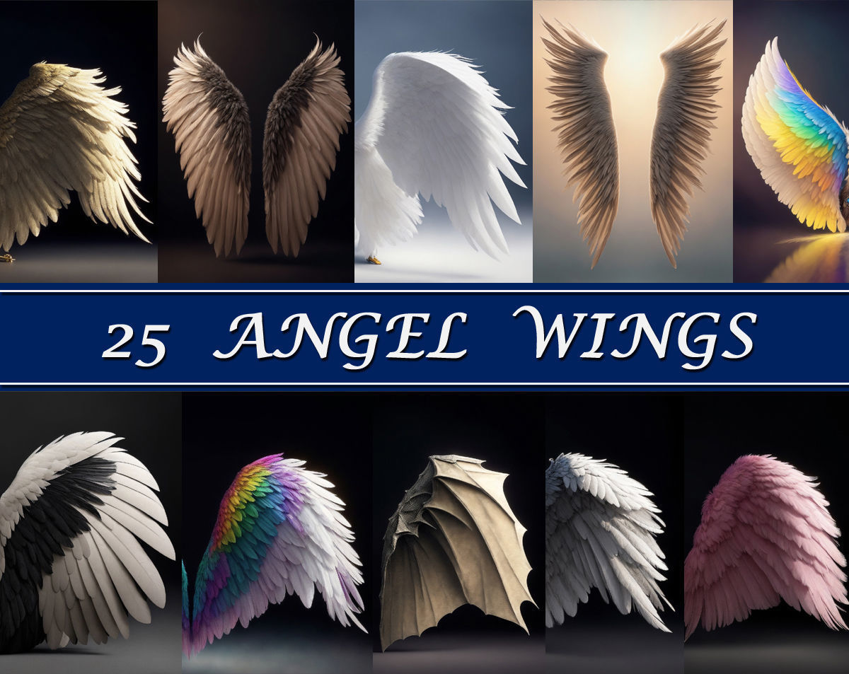 Angel Wings Collection Texture | CGTrader