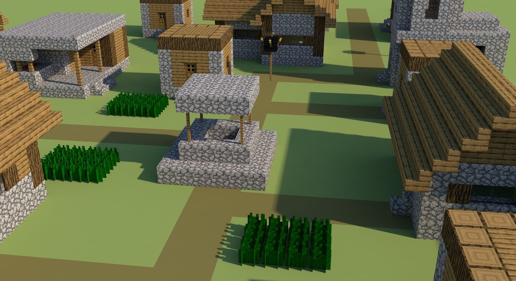 3D model Minecraft Villager Village VR / AR / low-poly | CGTrader