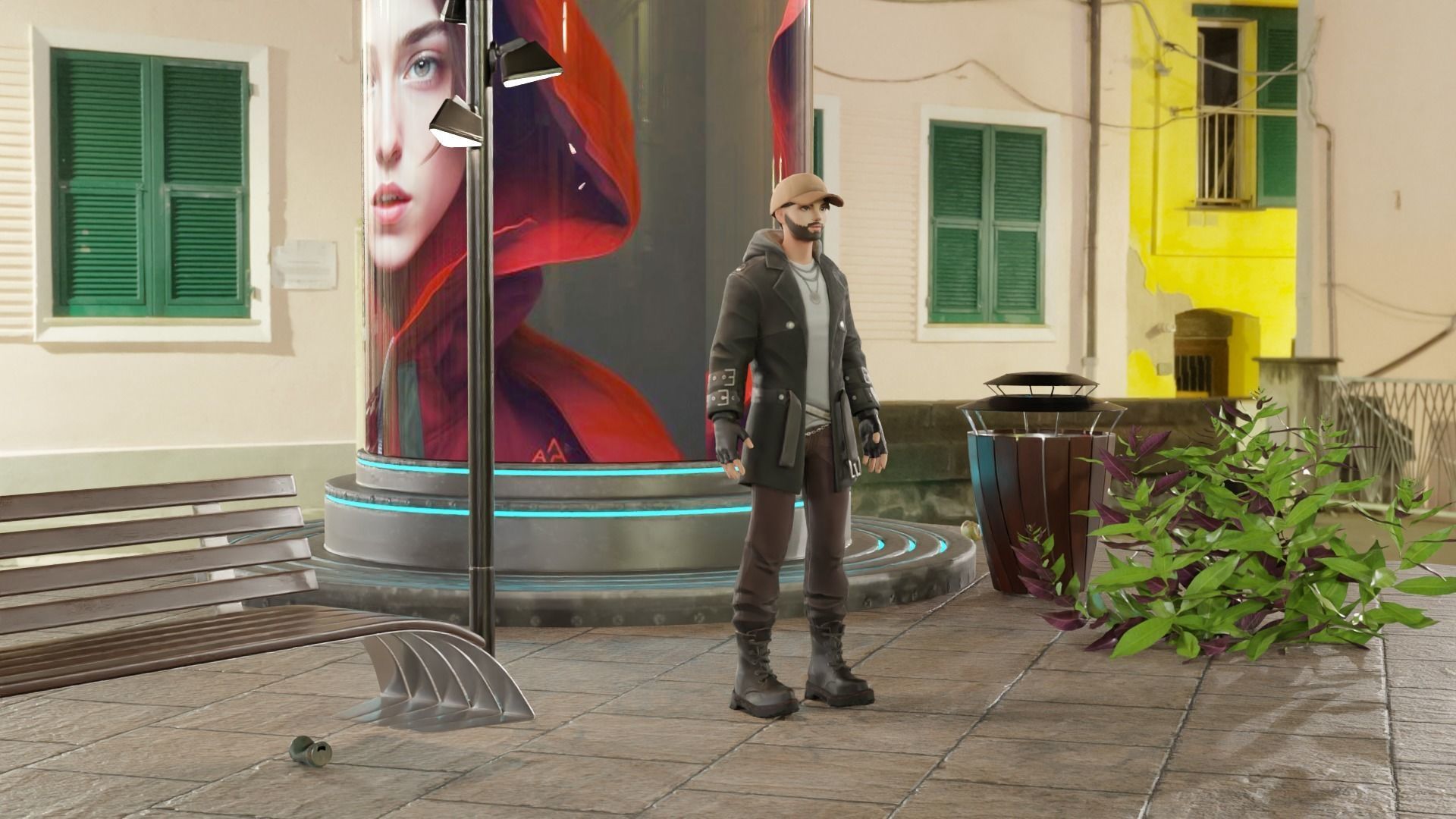 Sci-fi character pack for Blender free VR / AR / low-poly 3D model ...