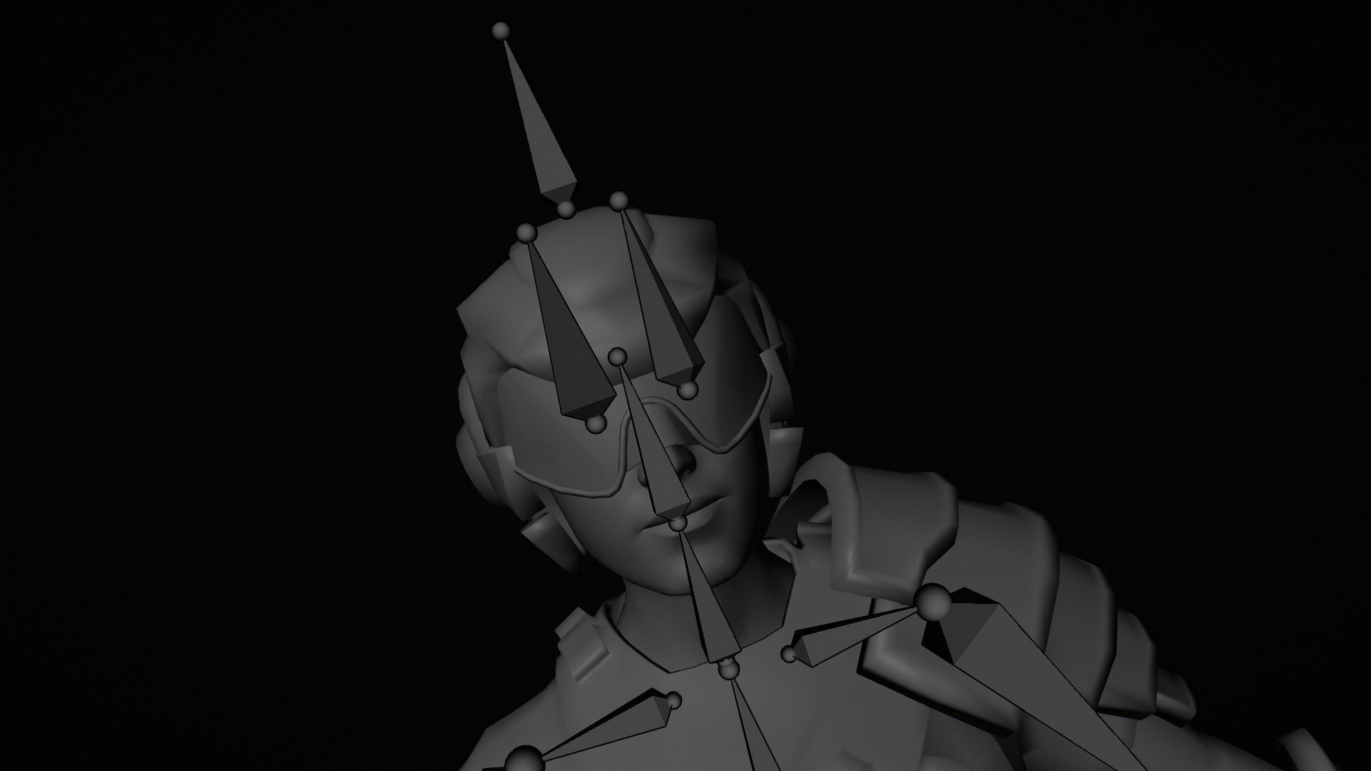 Sci-fi character pack for Blender free VR / AR / low-poly 3D model ...