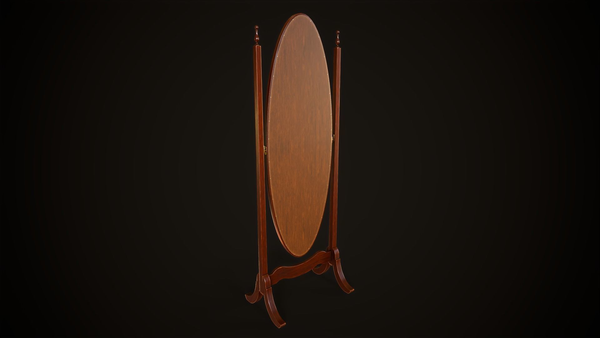 3D model Vintage big mirror VR / AR / low-poly | CGTrader