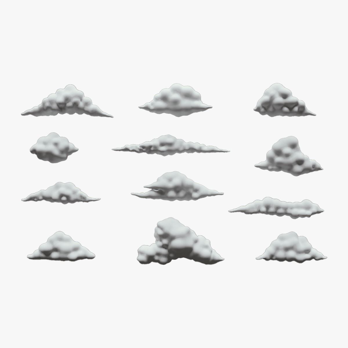 3D model Clouds Pack - 12 in 1 VR / AR / low-poly | CGTrader