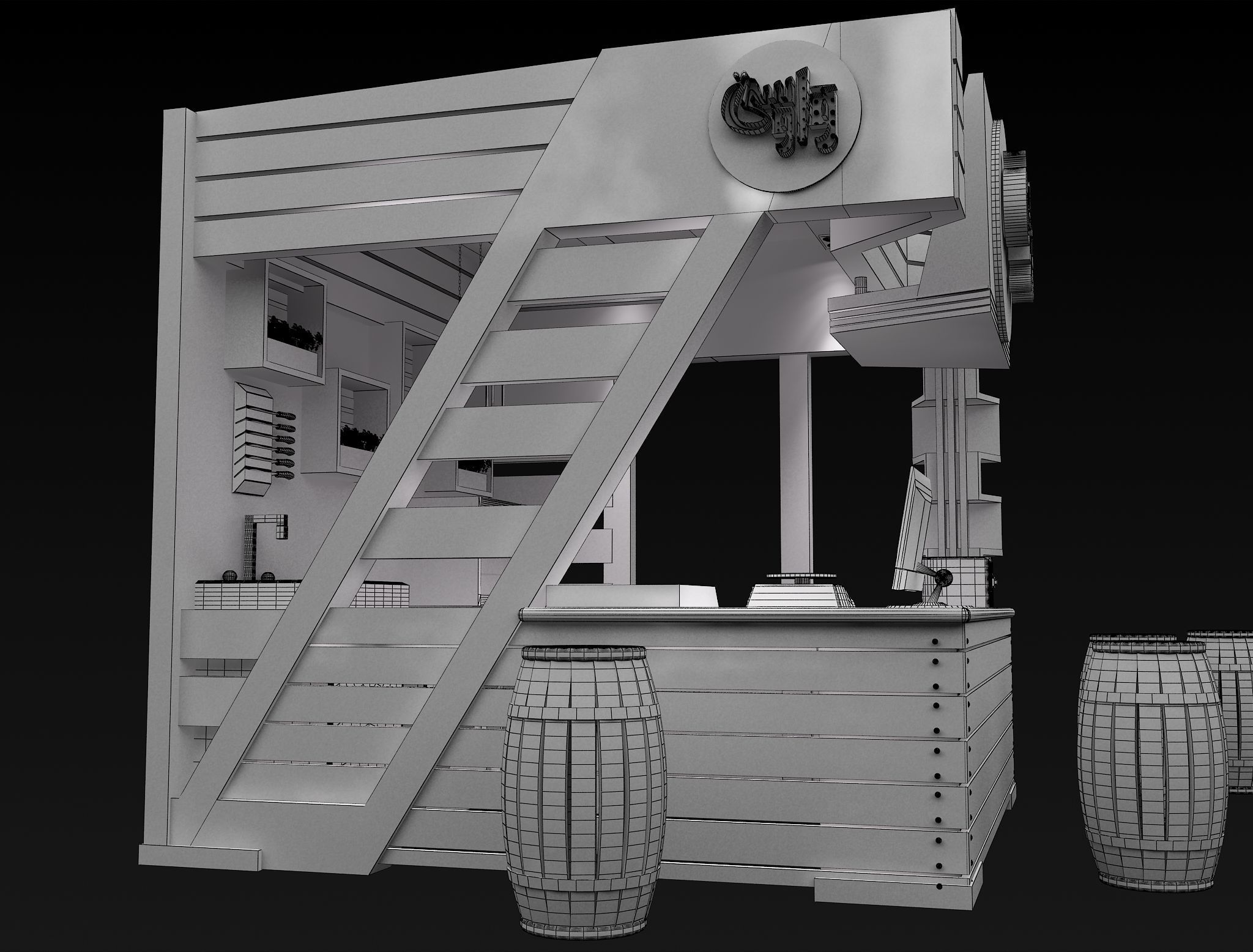 Booth Exhibition Stand a156 3D model | CGTrader
