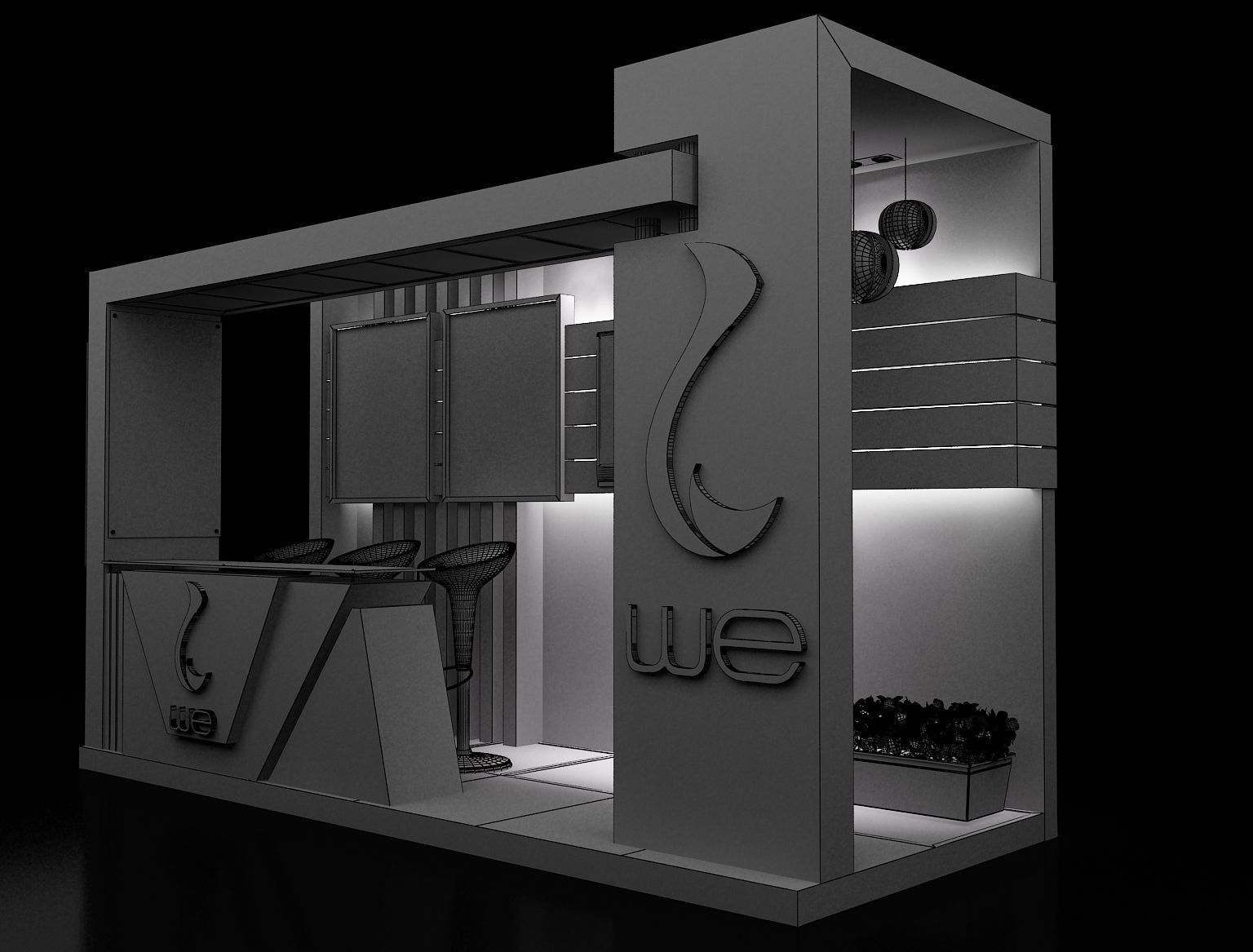 ooth Exhibition Stand a153 3D model | CGTrader