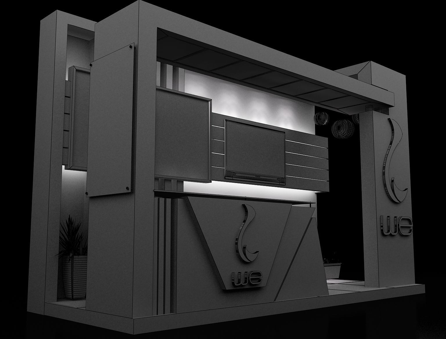 ooth Exhibition Stand a153 3D model | CGTrader