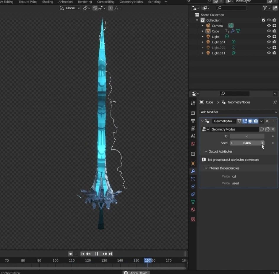 3D model 200 Unique Sword Blade Bundle Procedural Generator For Blender ...