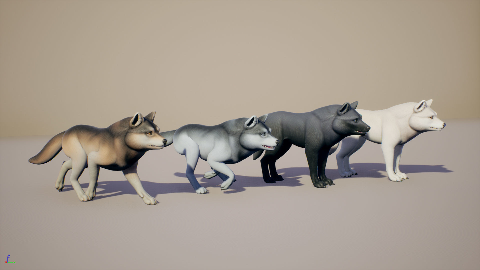 3D model Wolf stylized VR / AR / low-poly | CGTrader