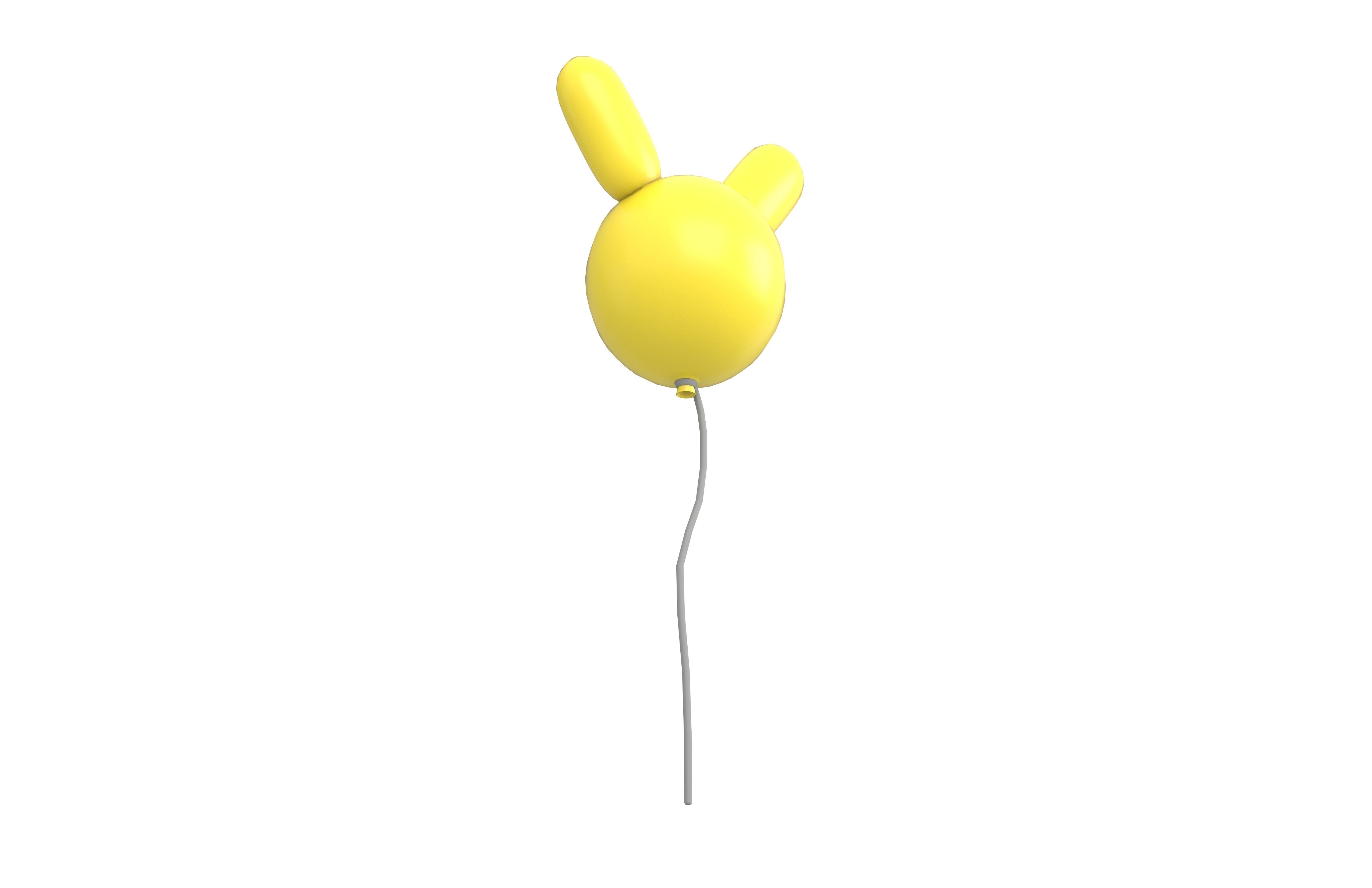 3D model Rabbit Balloons v1 006 VR / AR / low-poly | CGTrader