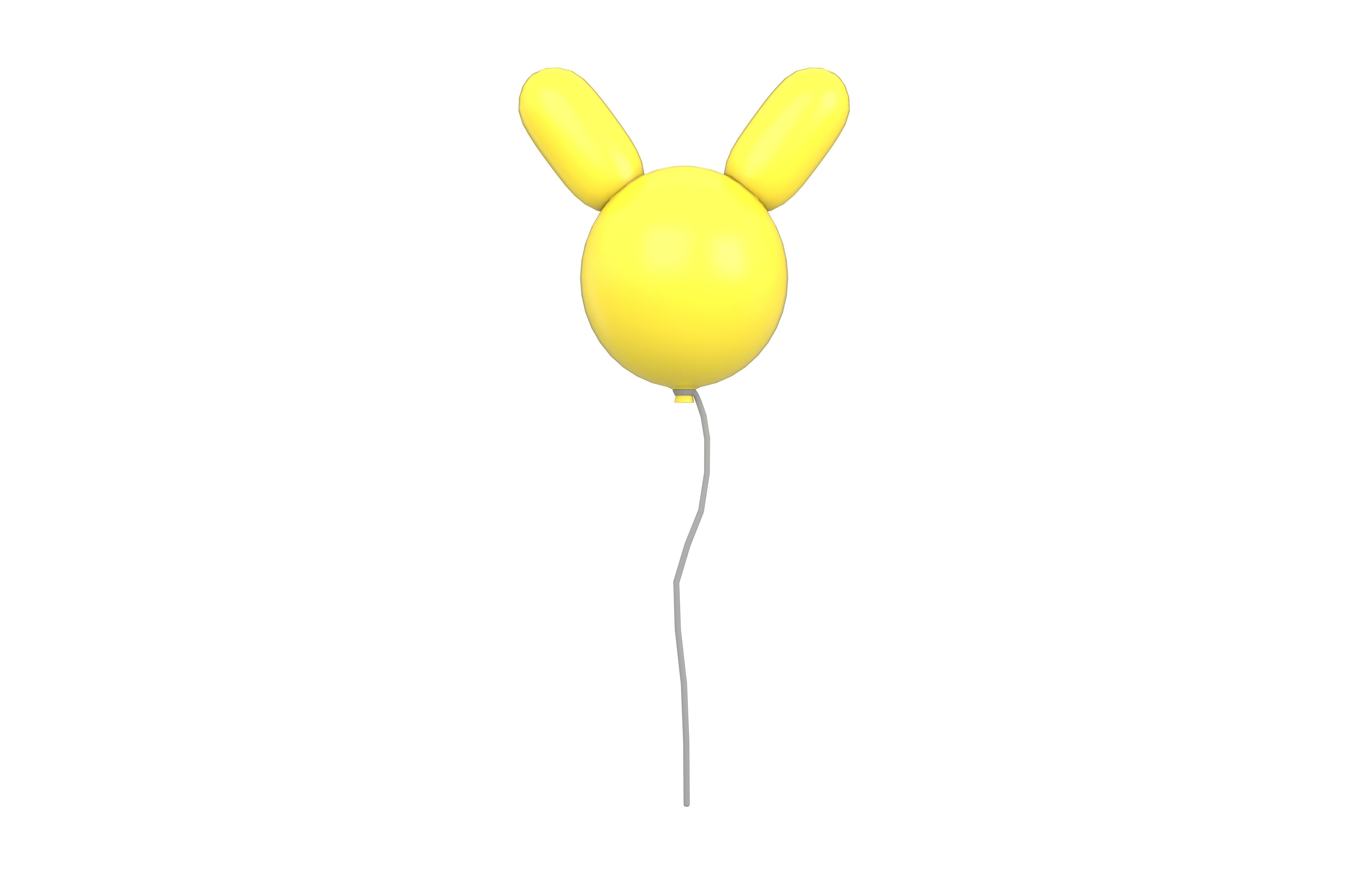 3D model Rabbit Balloons v1 006 VR / AR / low-poly | CGTrader