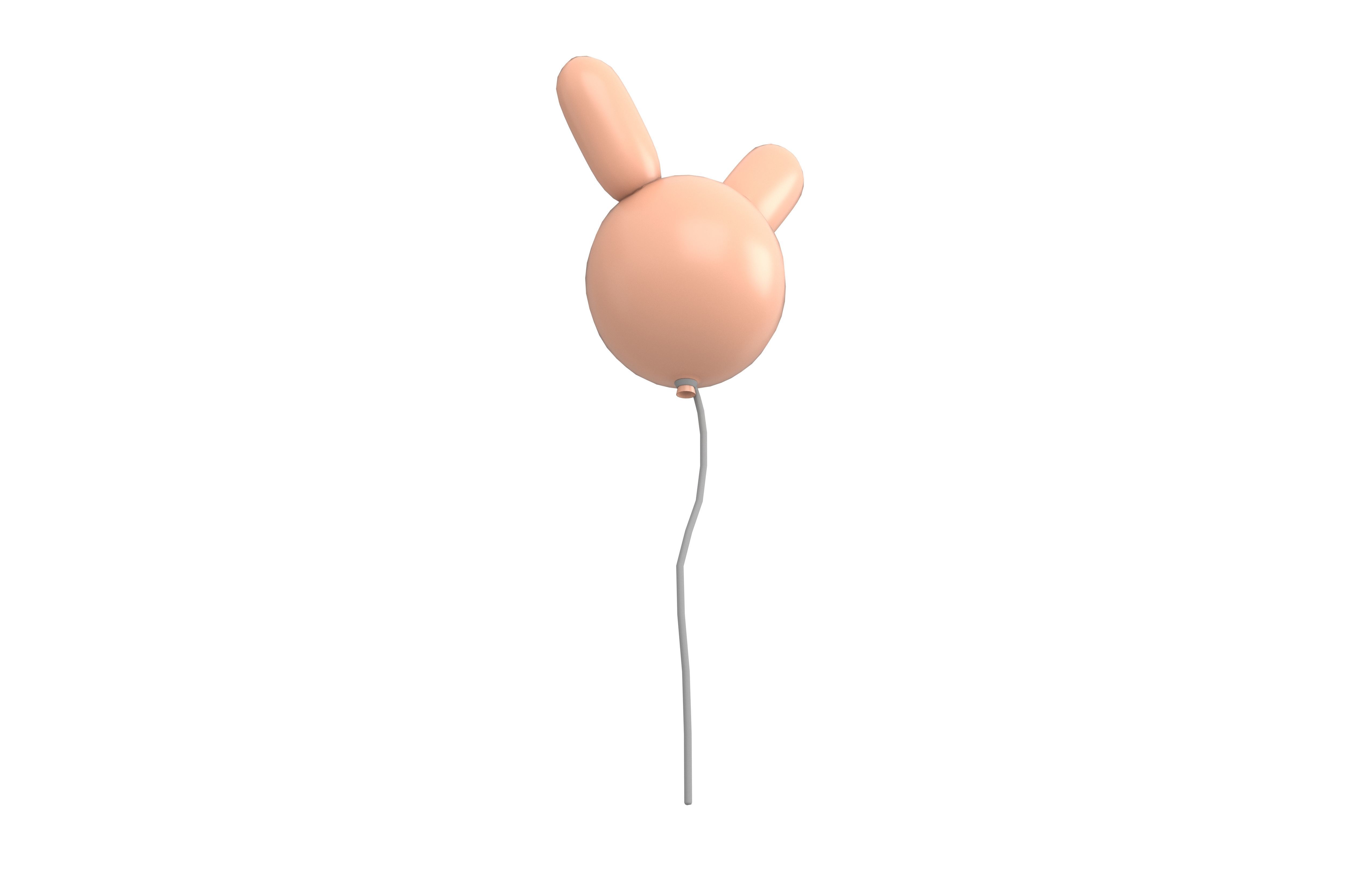 3D model Rabbit Balloons v1 008 VR / AR / low-poly | CGTrader