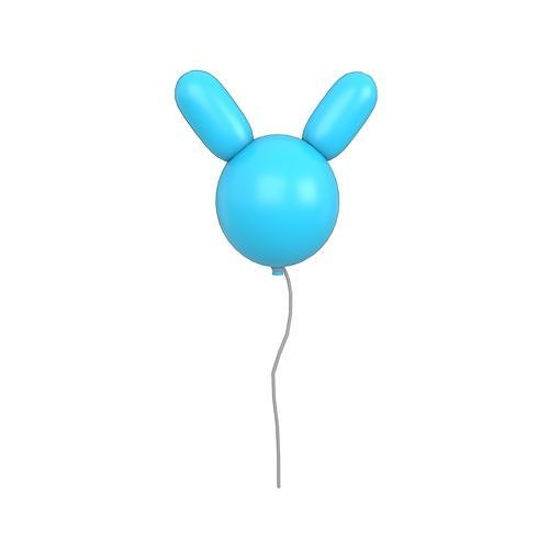 3D model Rabbit Balloons v1 013 VR / AR / low-poly | CGTrader