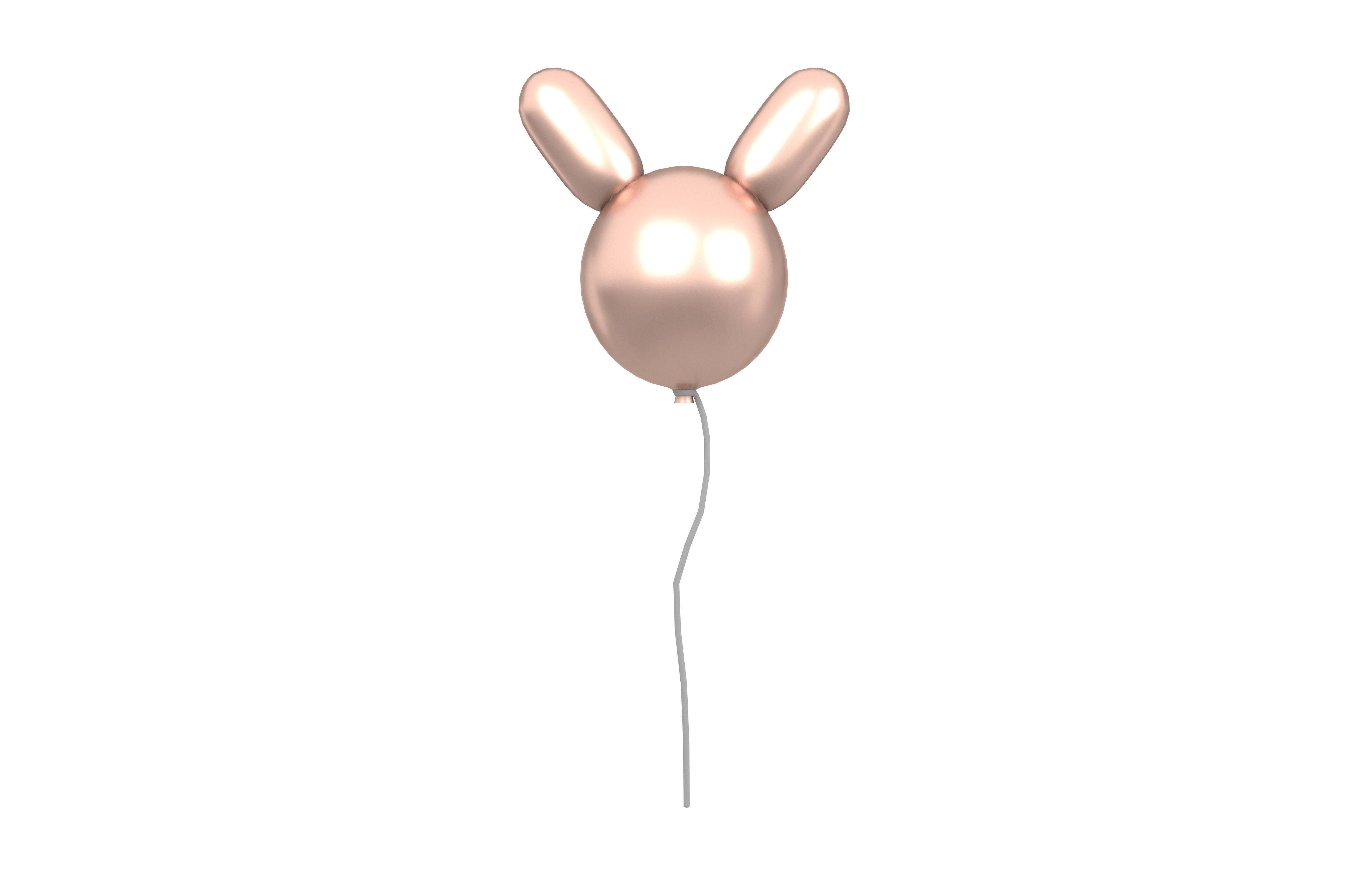 3D model Rabbit Balloons v1 018 VR / AR / low-poly | CGTrader