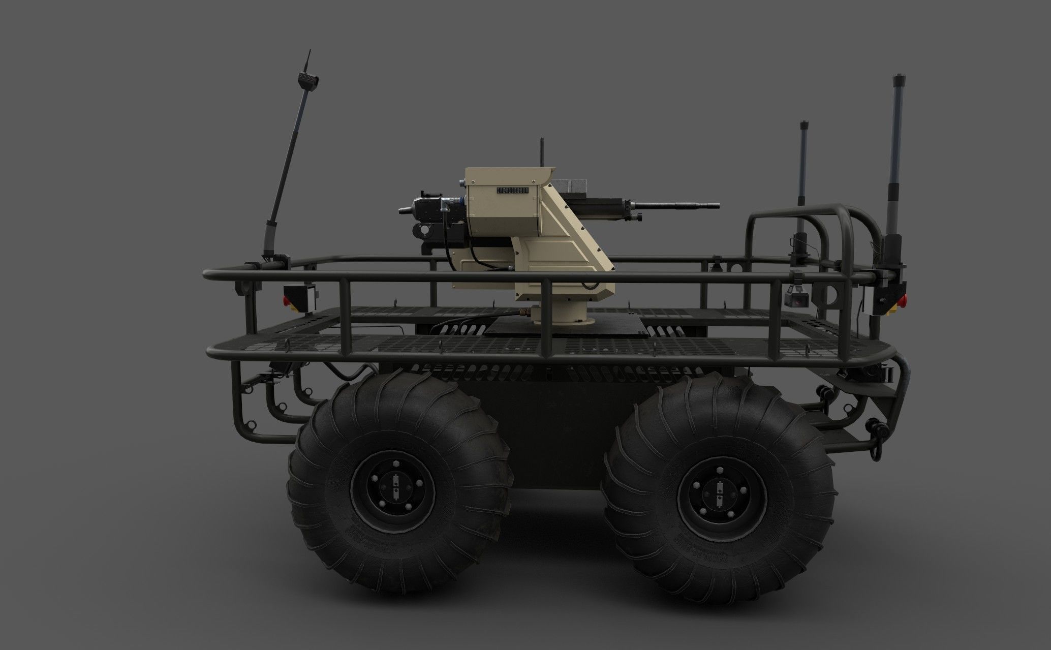 3D model Probot Pitbull RWS VR / AR / low-poly | CGTrader