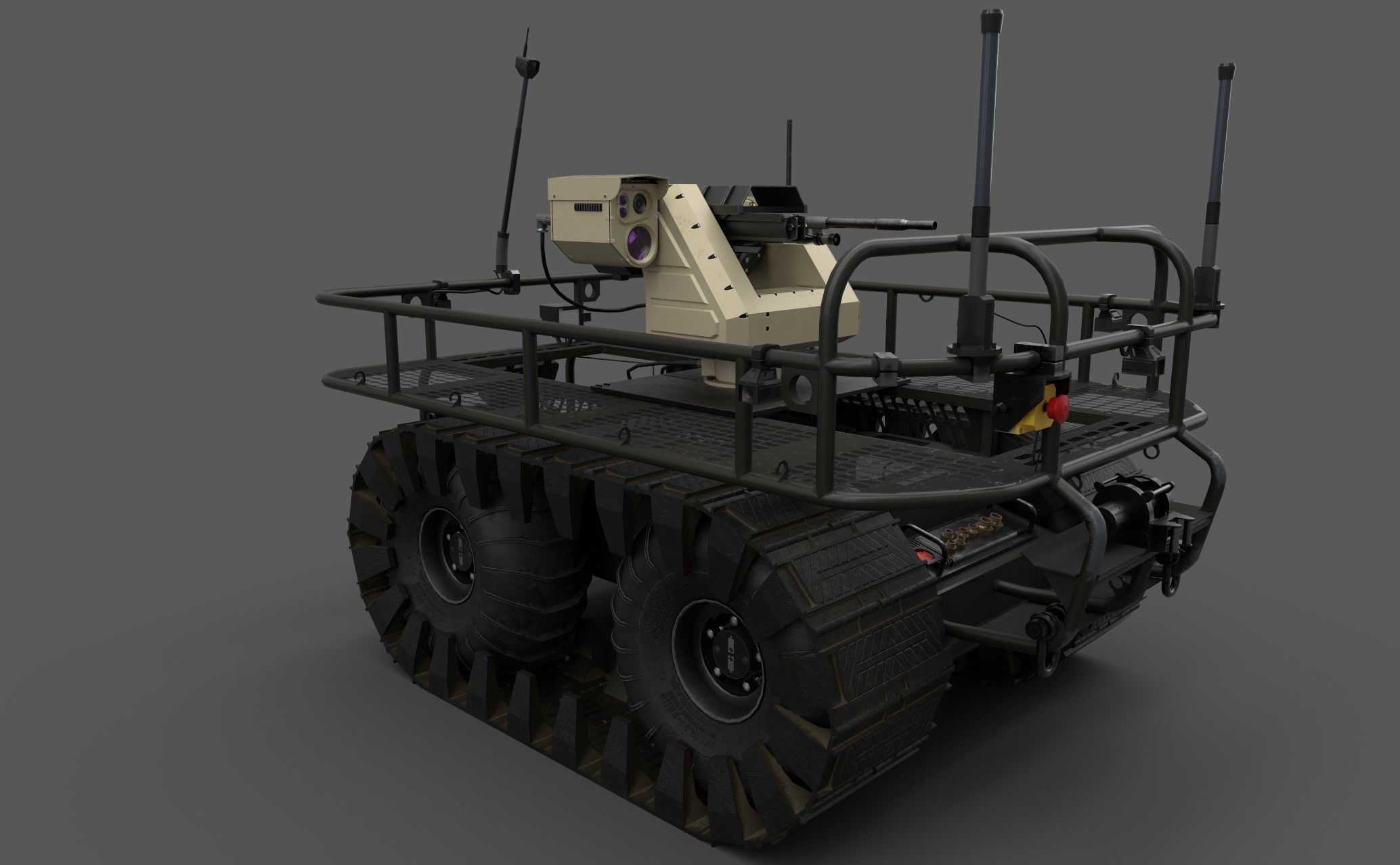 3D model Probot Pitbull RWS VR / AR / low-poly | CGTrader