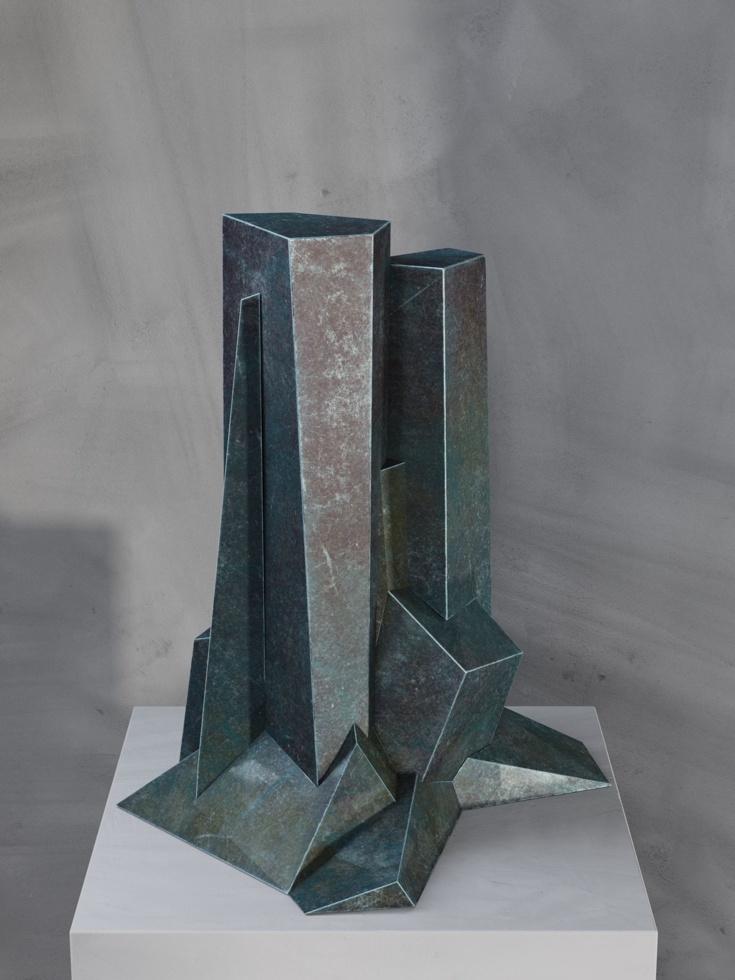 Upthrust Sculpture 3D model | CGTrader