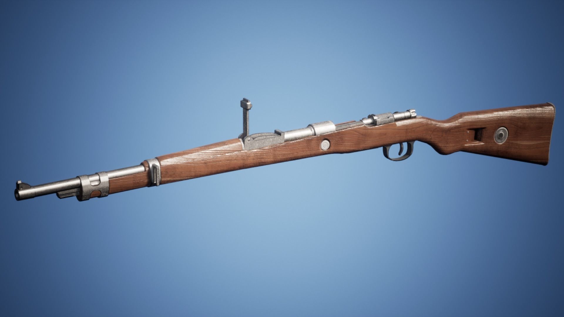3D model Long Range WW2 Rifle VR / AR / low-poly | CGTrader