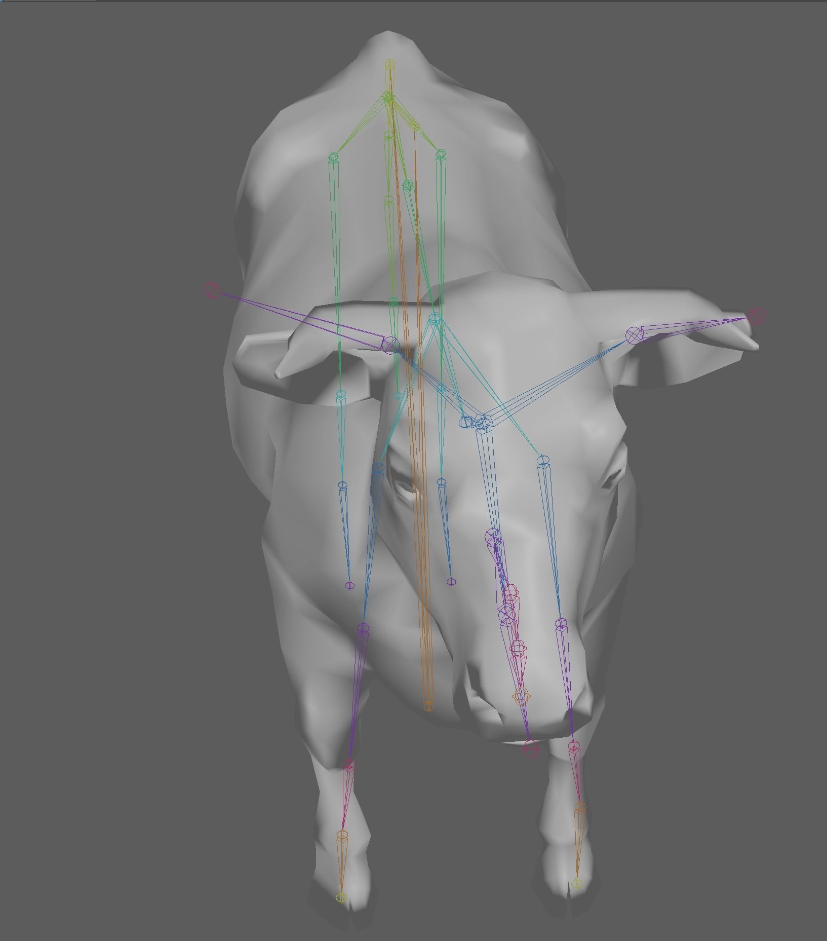 3D model Cow Rig VR / AR / low-poly | CGTrader