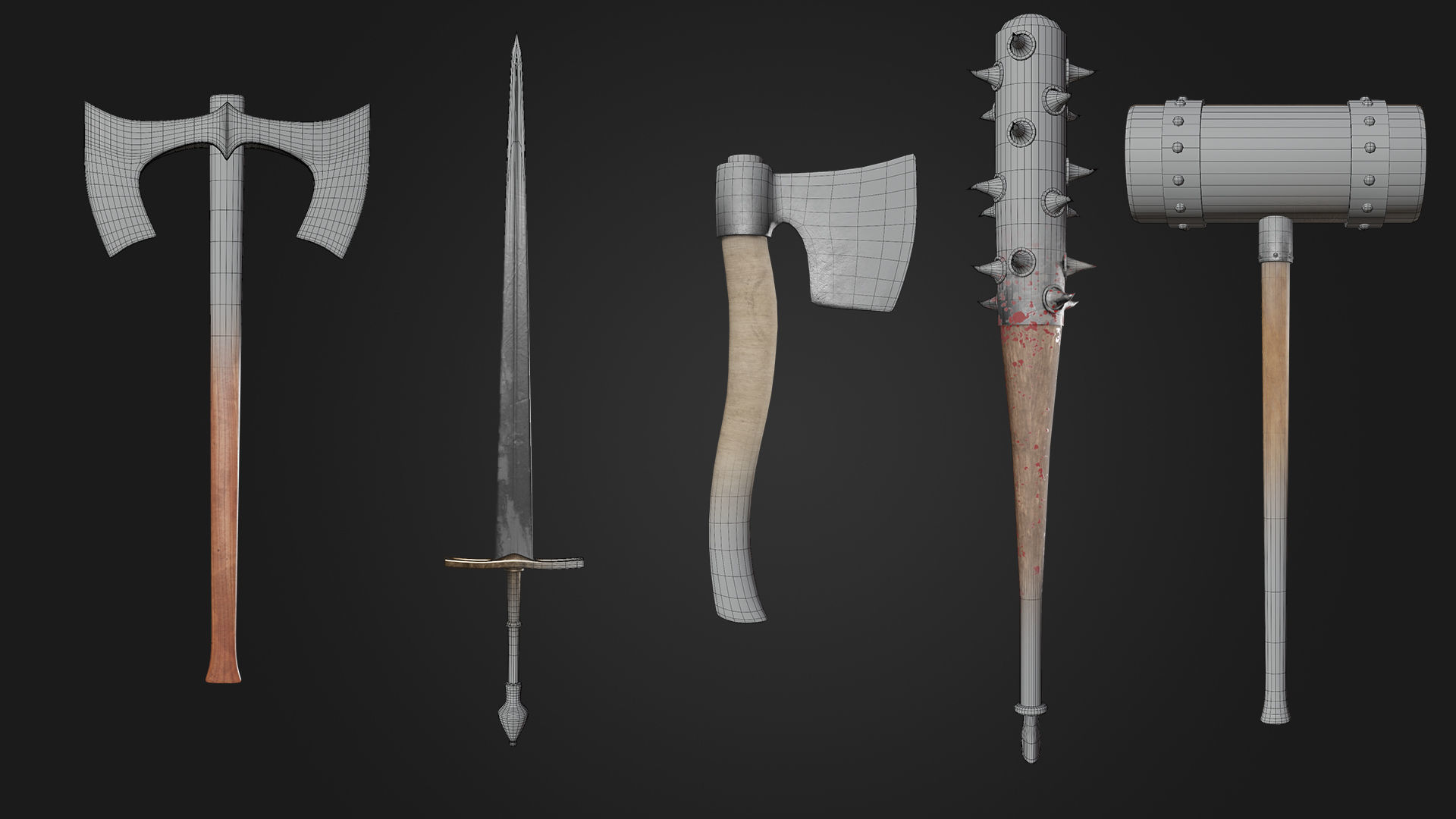 3D model Weapons Game ready 3d models VR / AR / low-poly | CGTrader