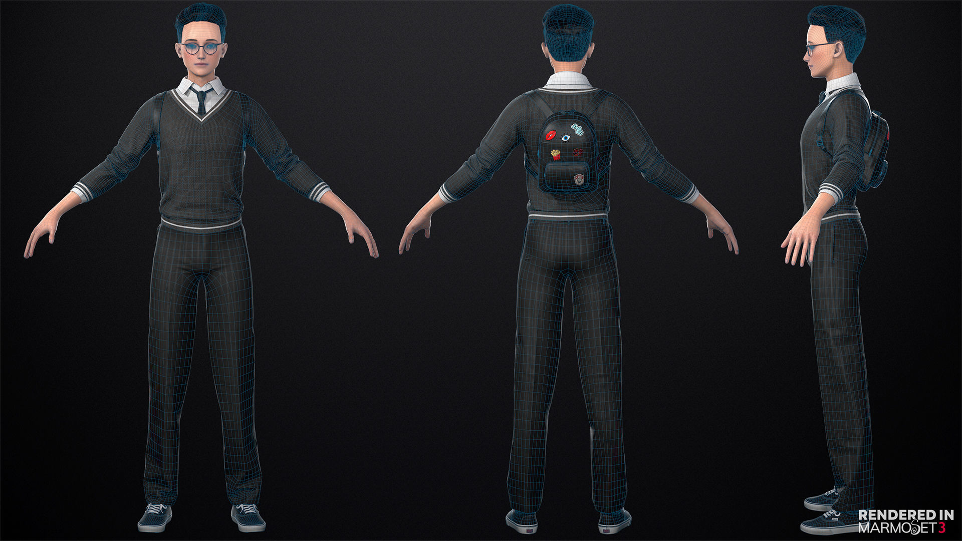 3D model Millie and Alex Pack 1 VR / AR / low-poly | CGTrader