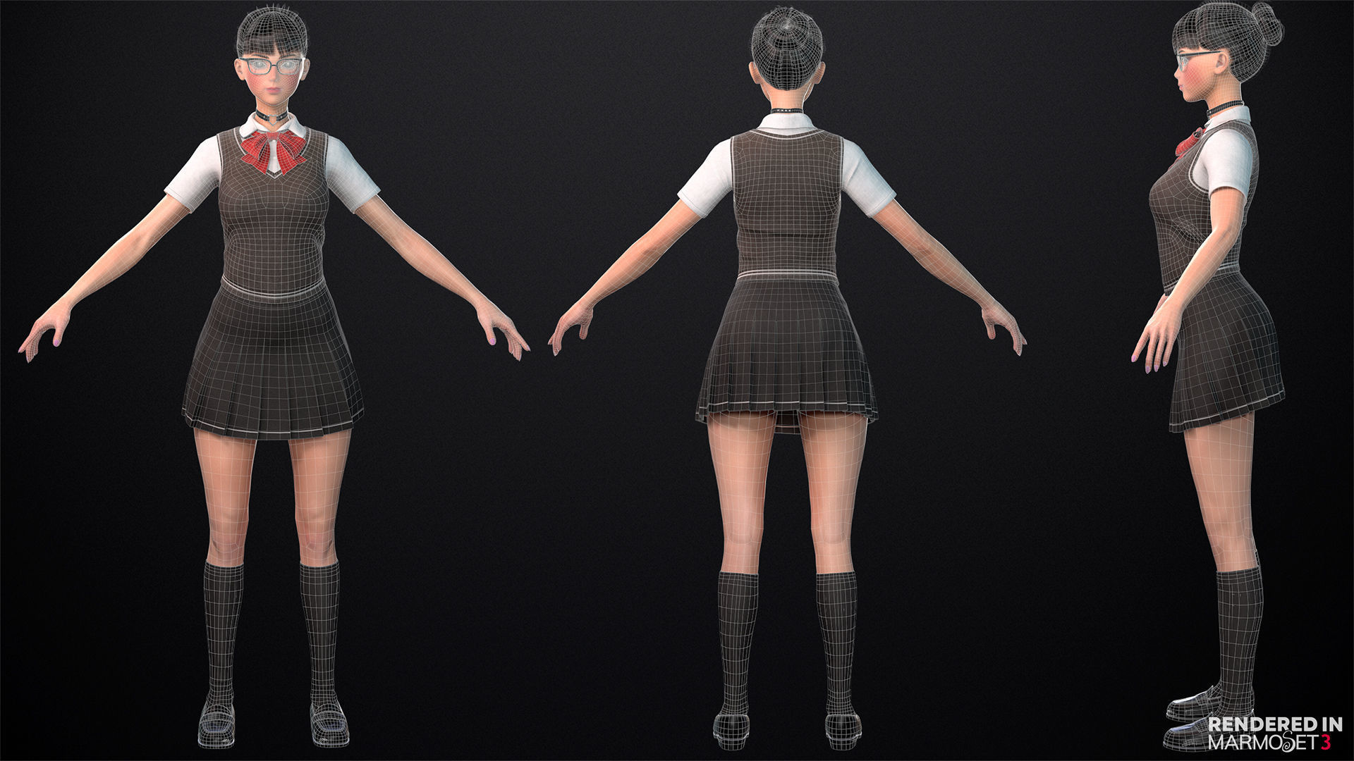 3D model Millie and Alex Pack 1 VR / AR / low-poly | CGTrader