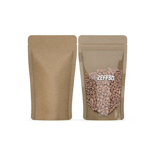 peanut packaging bag 3D model | CGTrader