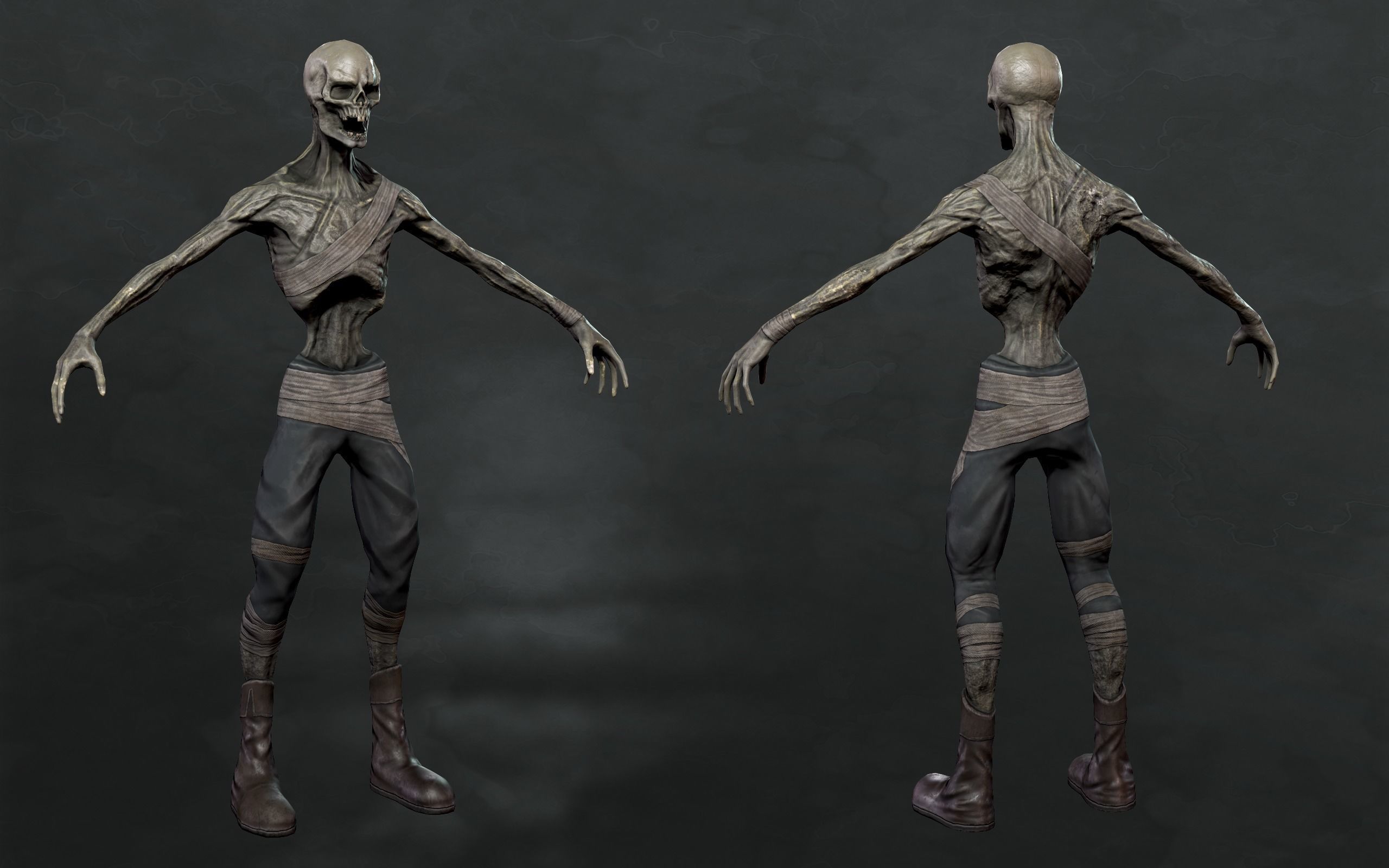 3D Model Collection Creep Creatures - Animated Lowpoly Characters with ...