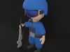 3D model Chibi Low poly Character VR / AR / low-poly | CGTrader