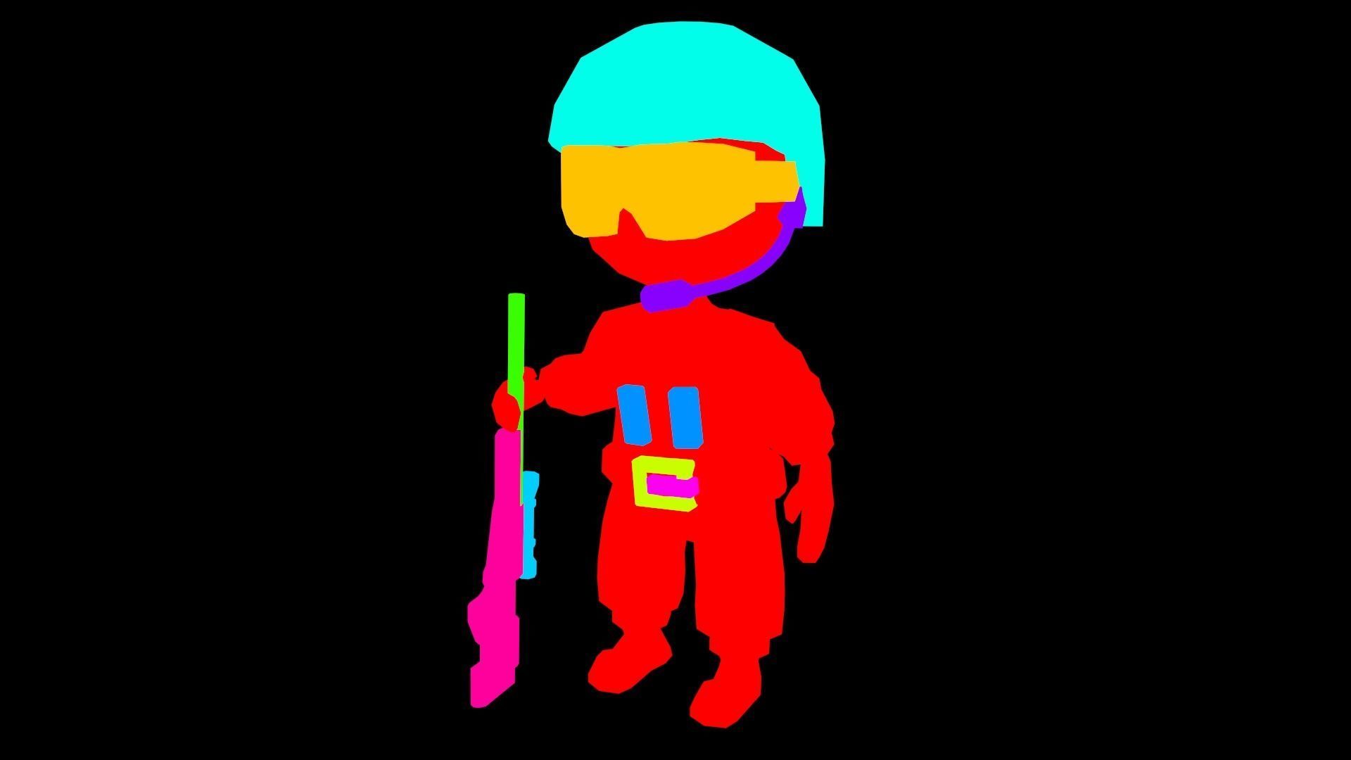 3d Model Chibi Low Poly Character Vr Ar Low Poly Cgtrader 4409