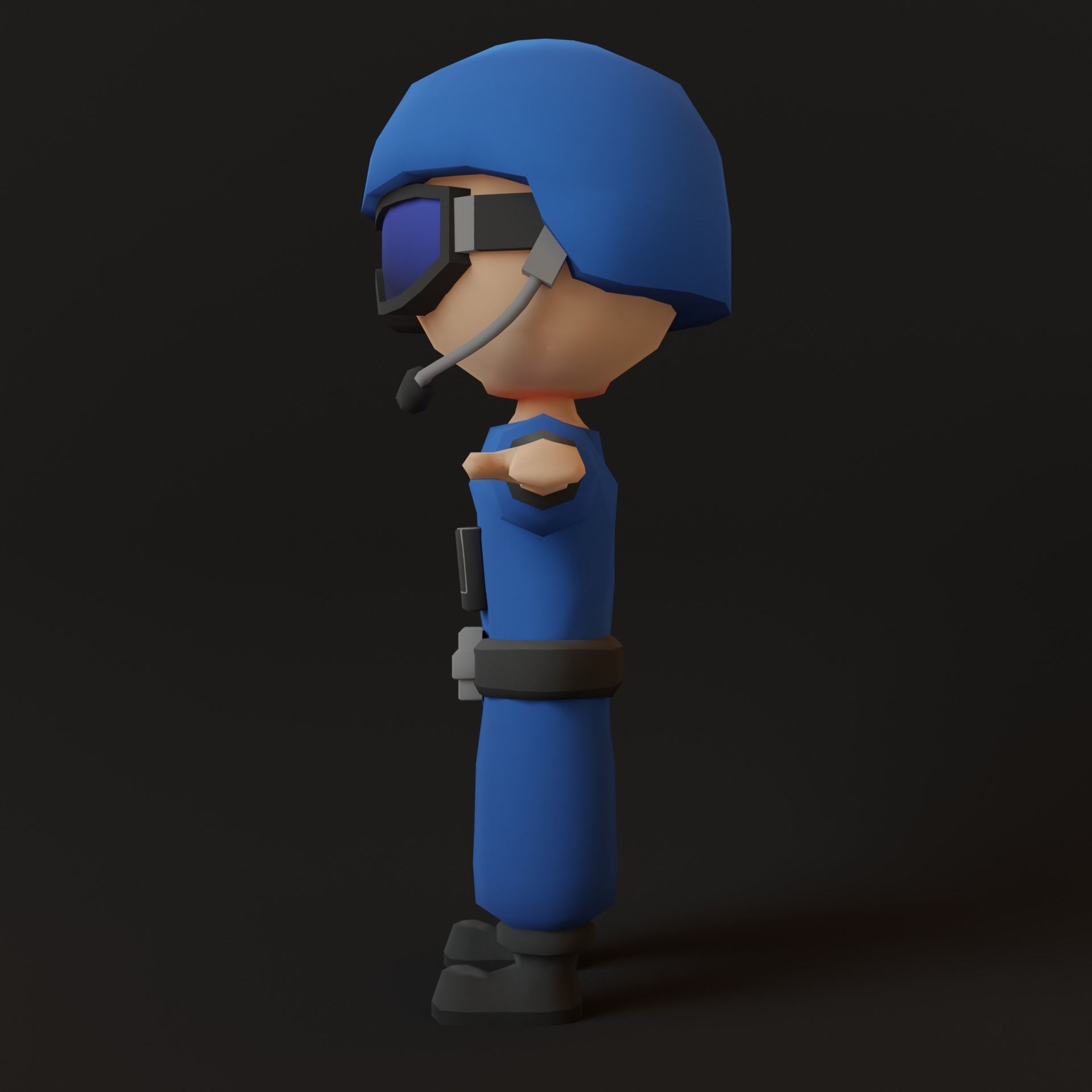 3D model Chibi Low poly Character VR / AR / low-poly | CGTrader