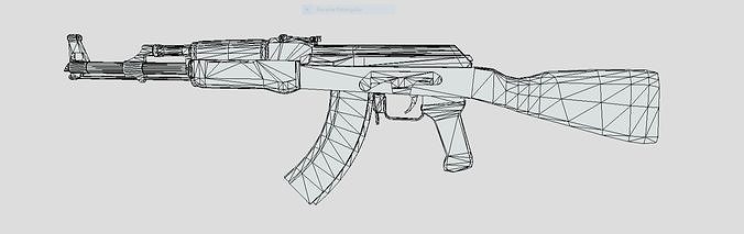 AK-47 Gun 3D model | CGTrader