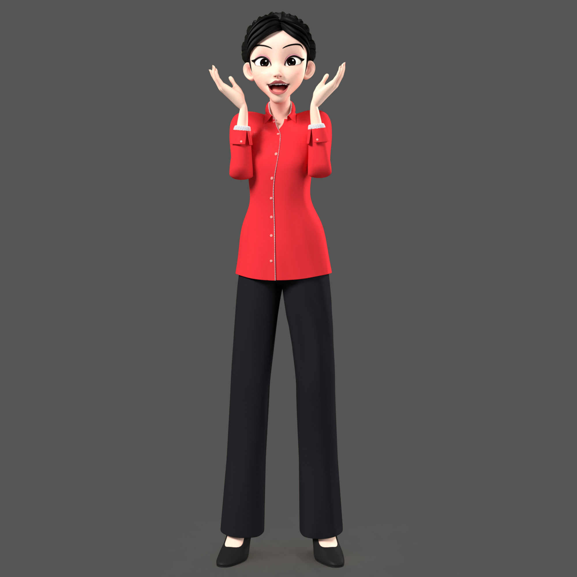 Woman Career 3D Model Rig Done 3D model rigged | CGTrader