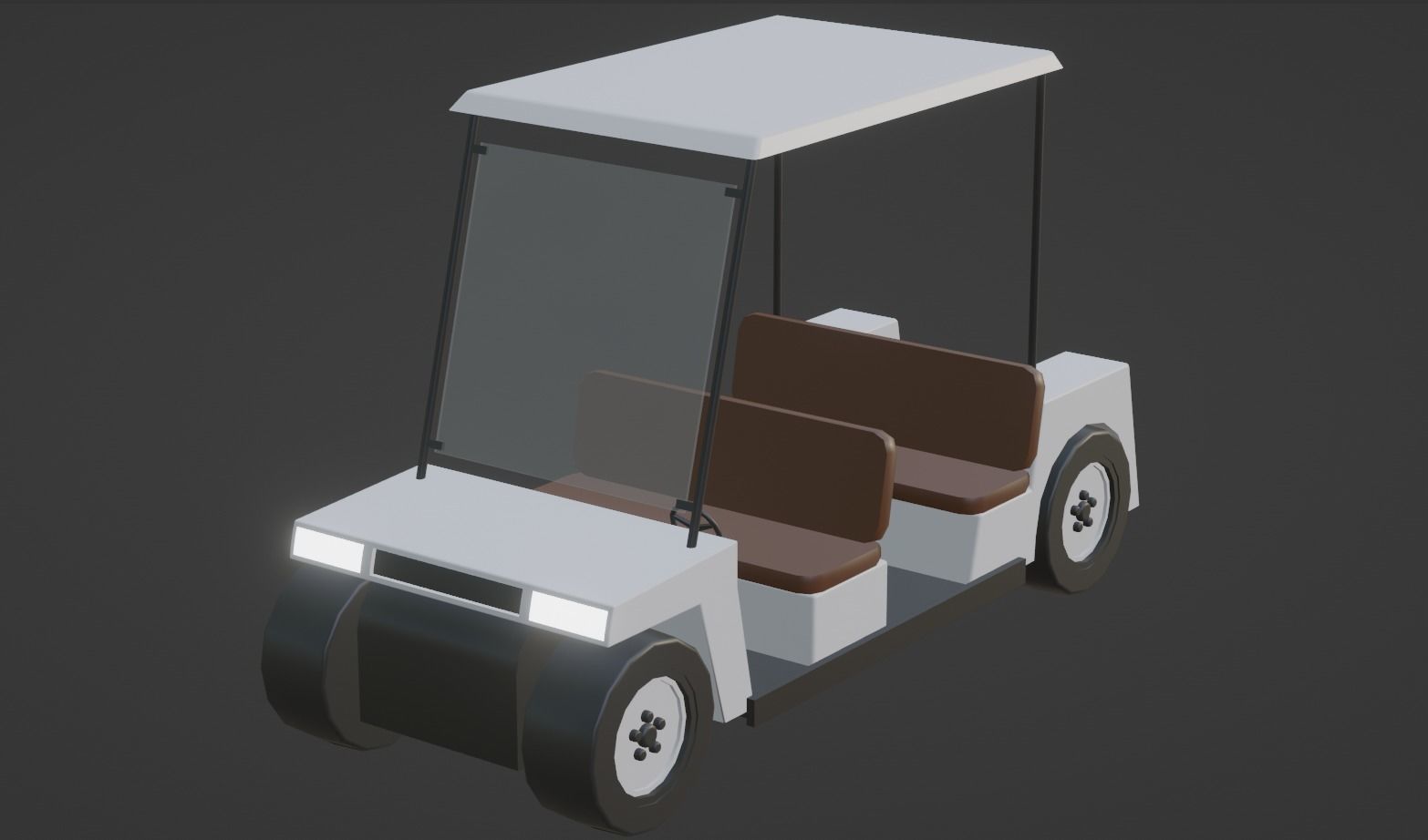 3D model Golf Cart VR / AR / low-poly | CGTrader