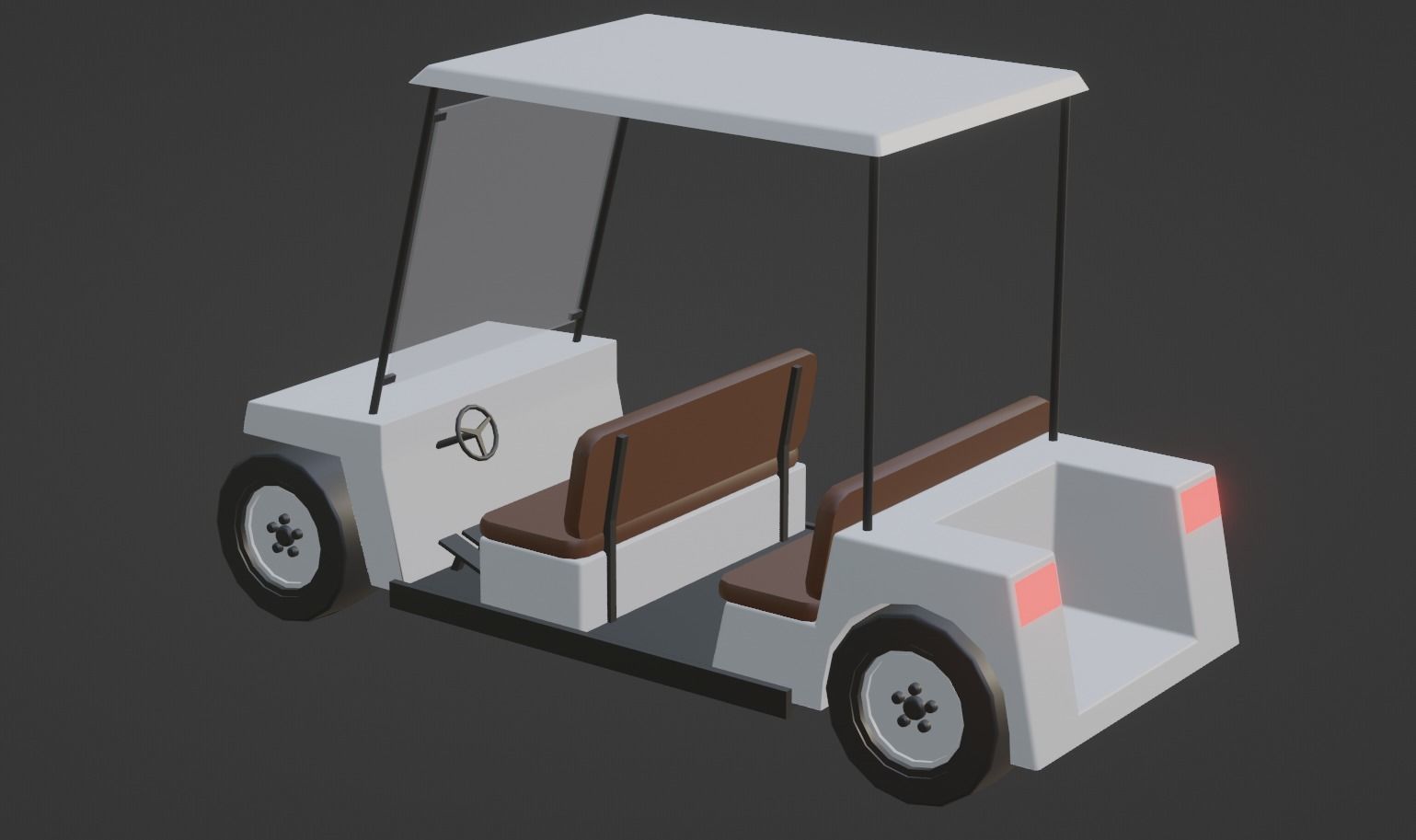 3D model Golf Cart VR / AR / low-poly | CGTrader
