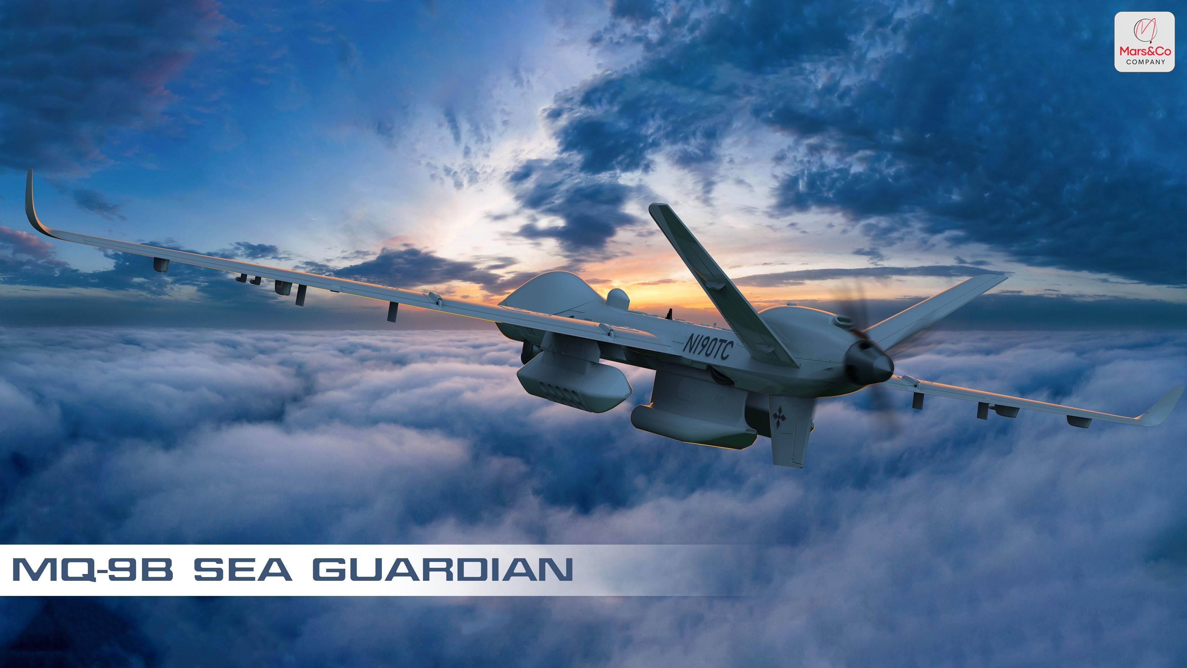 MQ-9B SEAGUARDIAN DRONE HIGH QUALITY 3D PRINT MODEL 3D model 3D ...