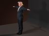 3D model Donald Trump realistic 4k textures and game ready VR / AR ...