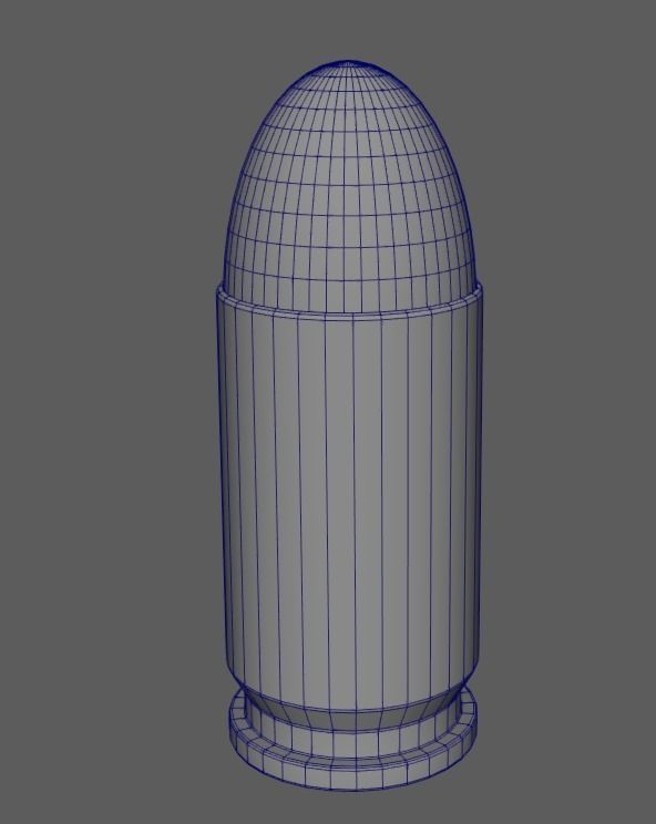 3D model 9mm Cartridge VR / AR / low-poly | CGTrader