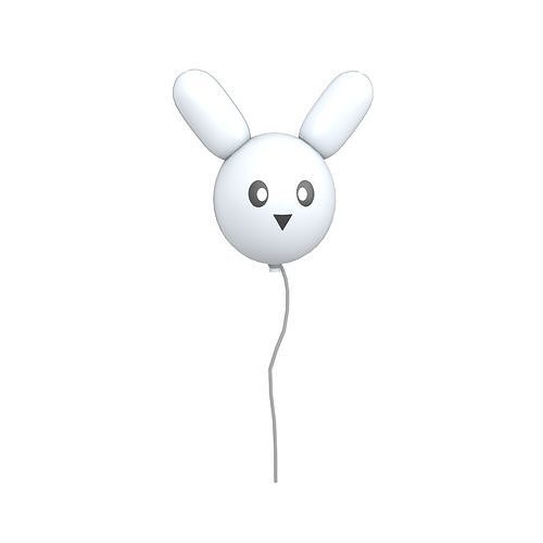 3D model Rabbit Balloons v1 020 VR / AR / low-poly | CGTrader