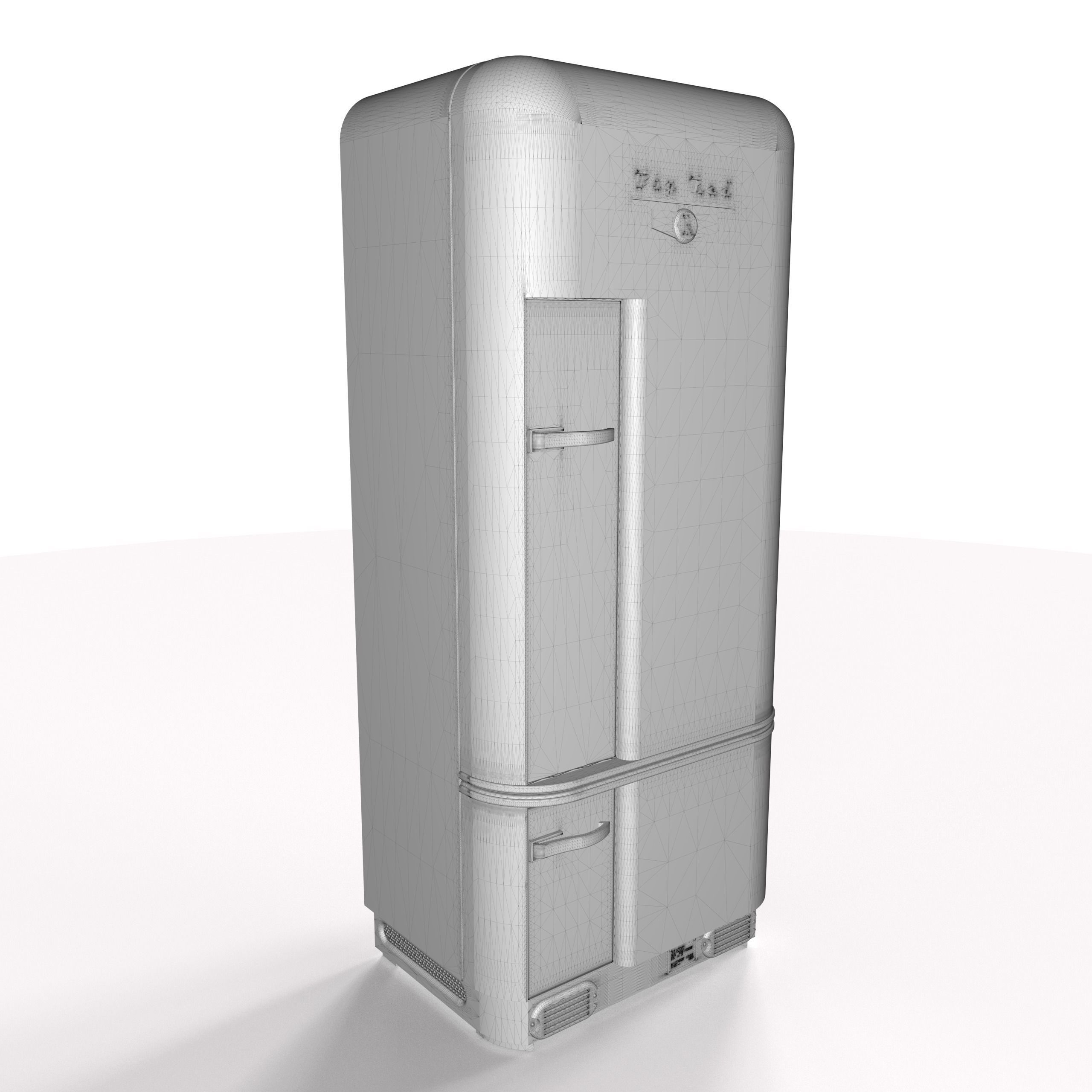 3D model Fridge Red Classic VR / AR / low-poly | CGTrader