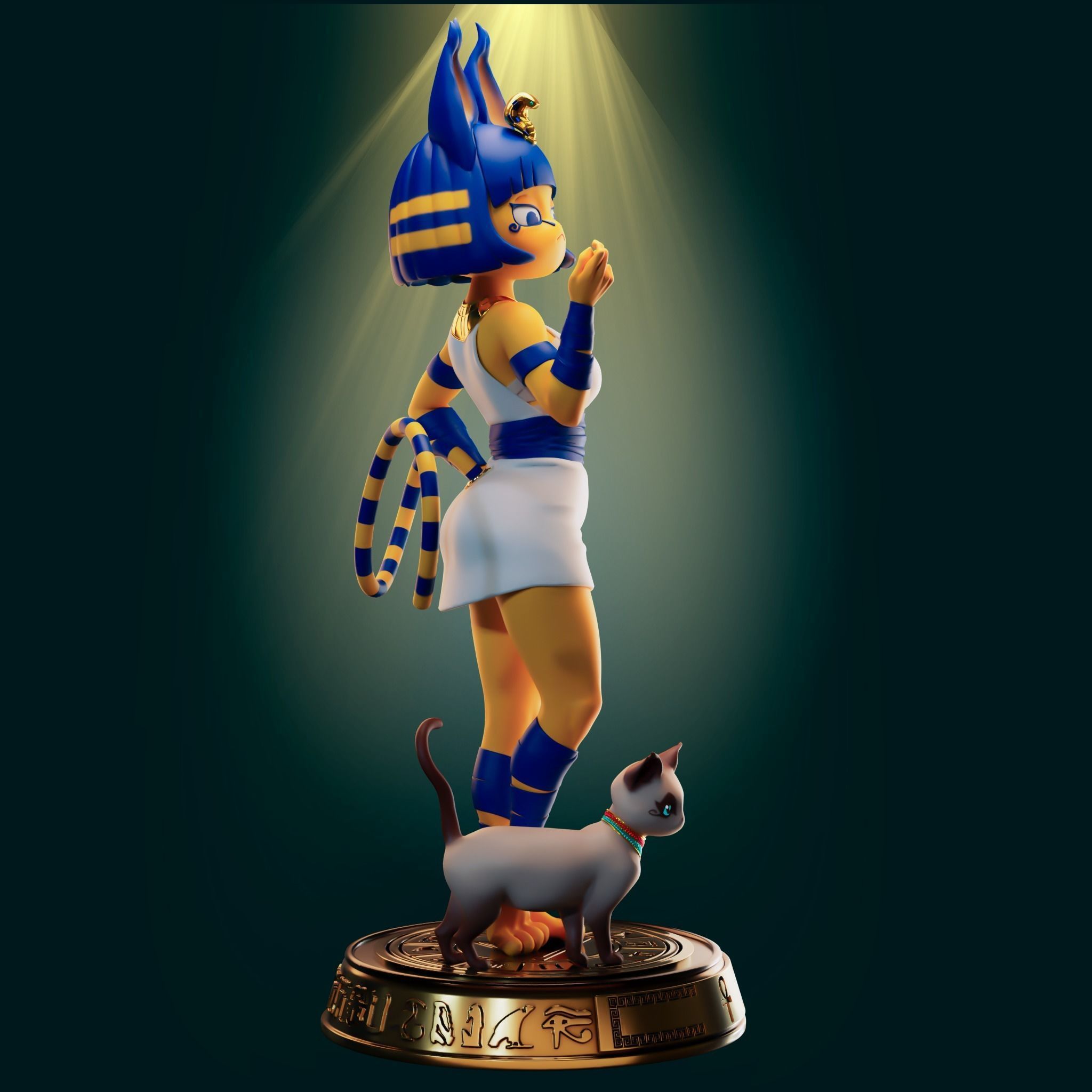 Ankha Animal Crossing 3D 3D model 3D printable | CGTrader
