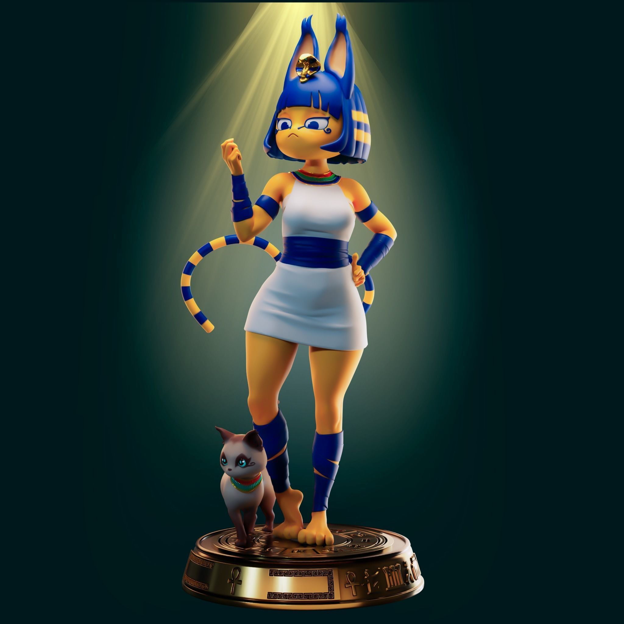 Ankha Animal Crossing 3D 3D model 3D printable | CGTrader