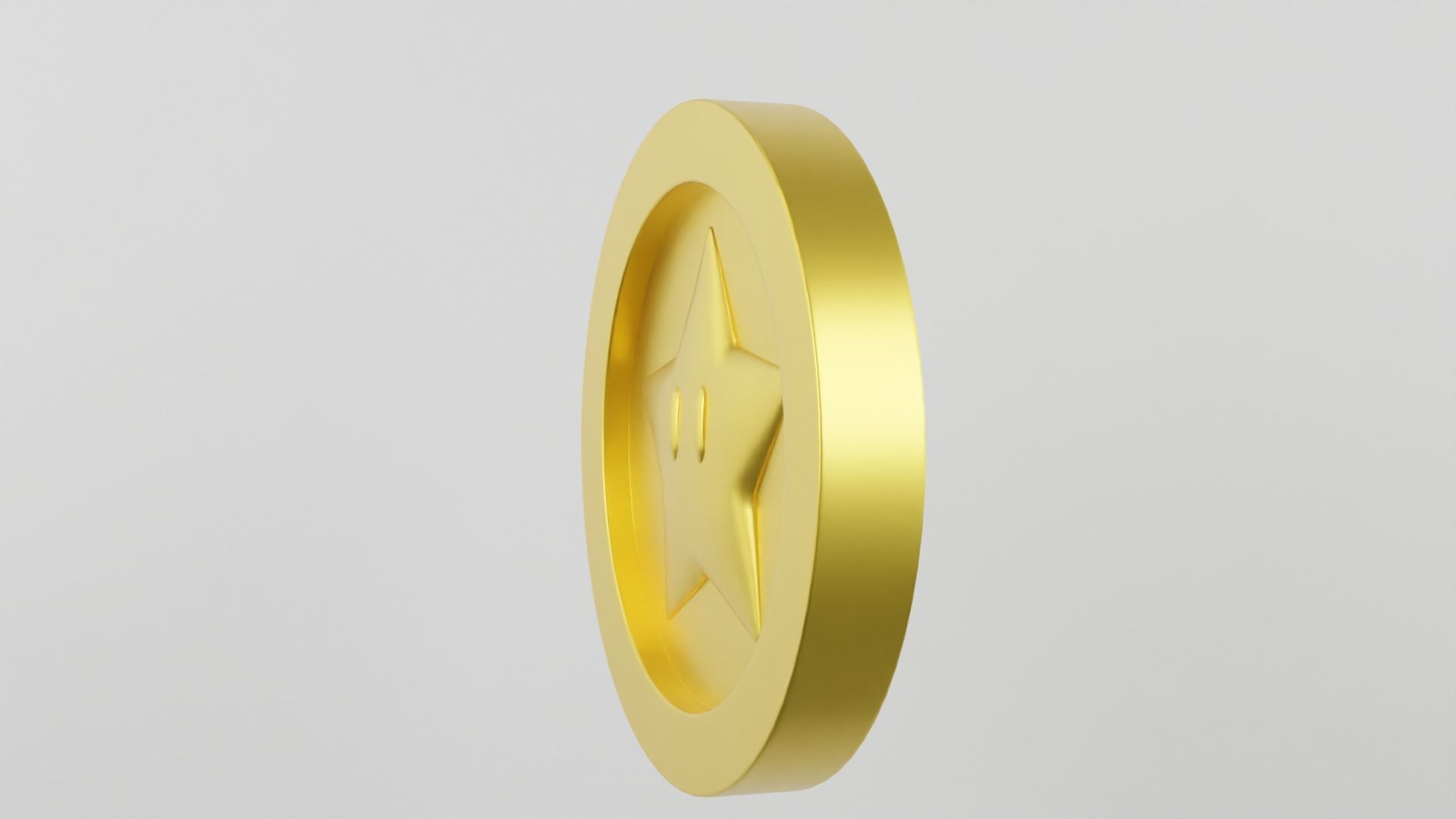Star Coin Mario 3D model | CGTrader