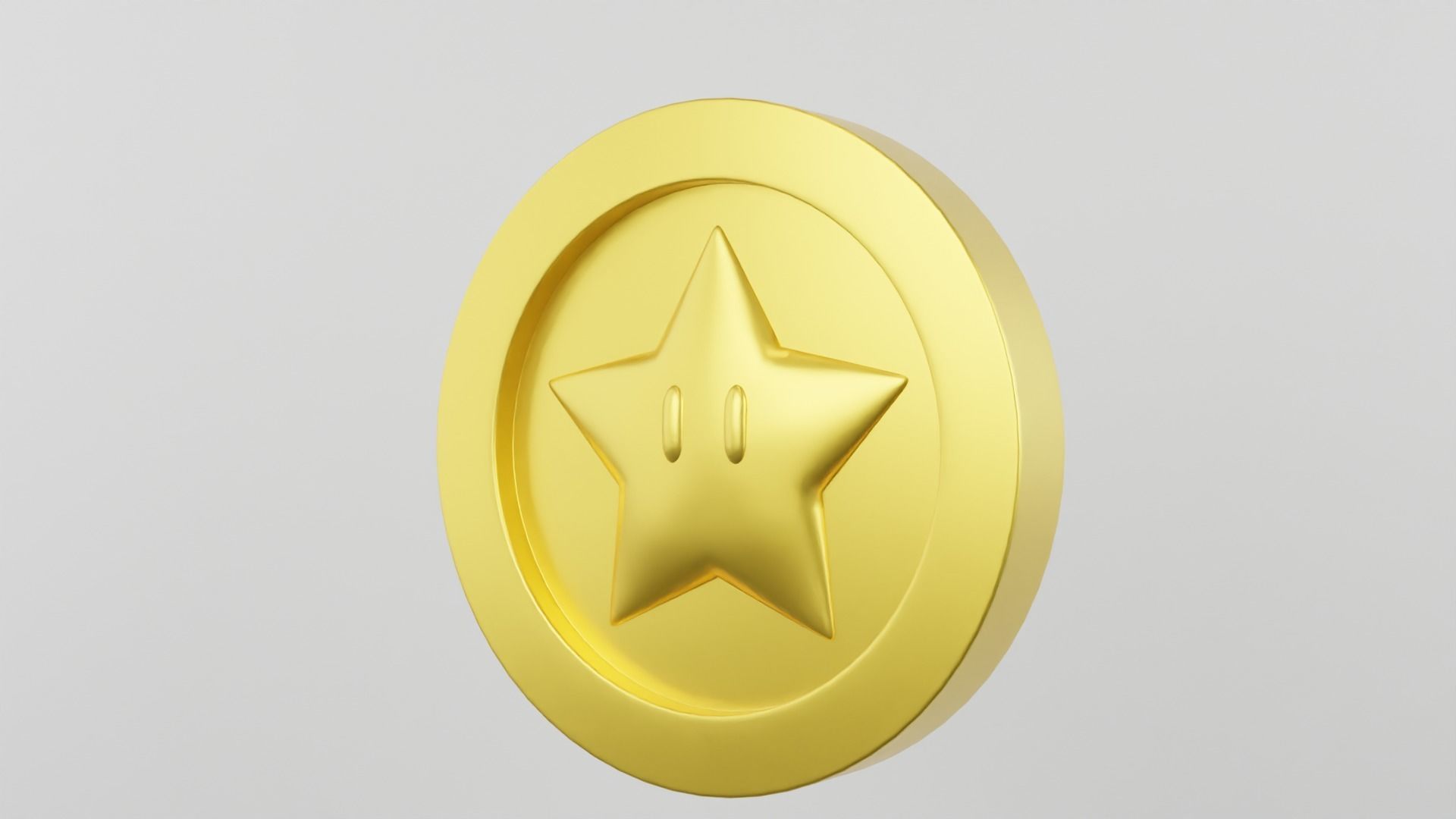 Star Coin Mario 3D model | CGTrader