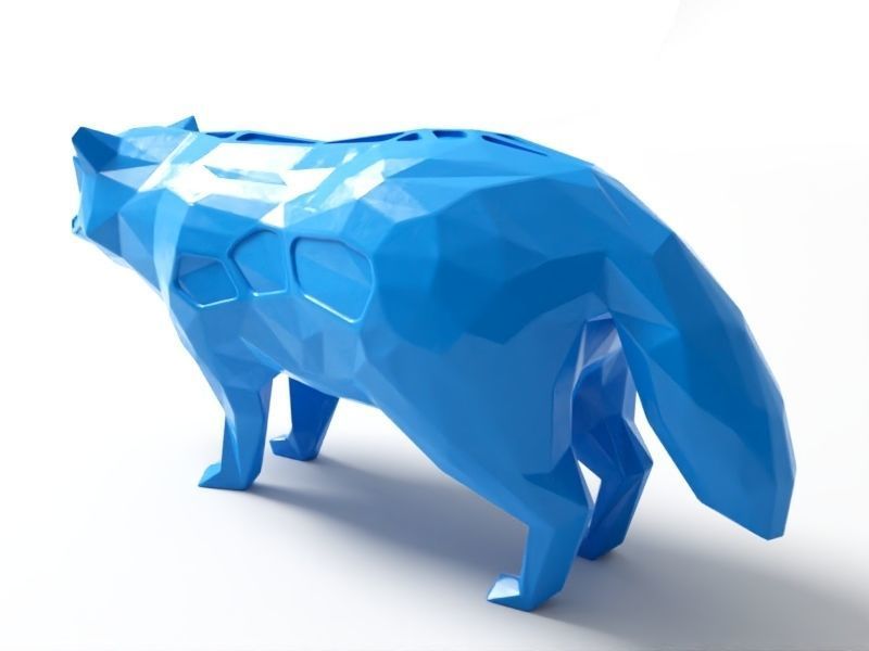 Polygon Raccoon dog 3D model 3D printable | CGTrader